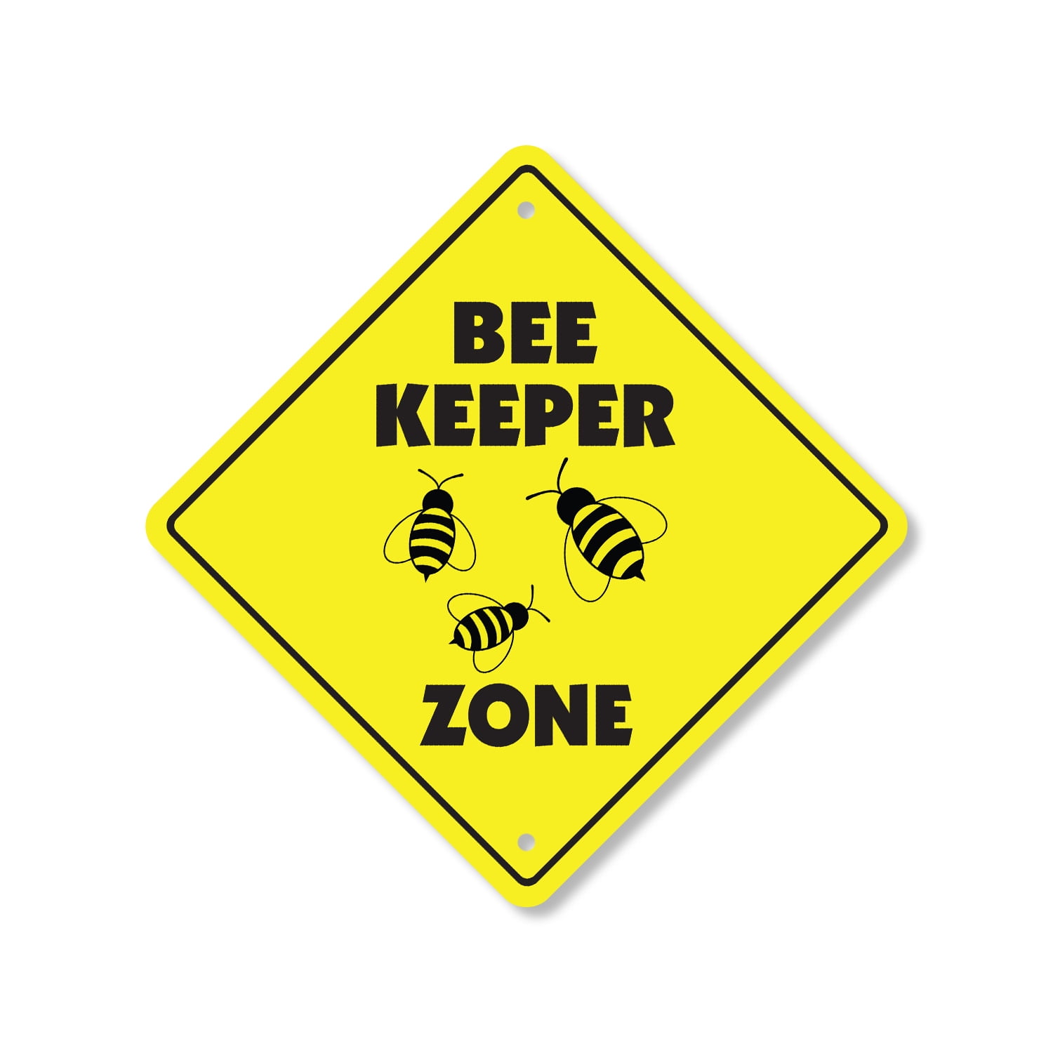 Bee Keeper Plastic Crossing Sign - 12 Inch X 12 Inch Xing Sign Gift ...