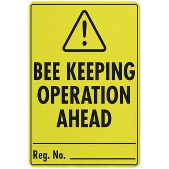 Bee Keeping Operation Ahead Sign 8"X12" Rust Free Aluminum Signs ...