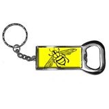 Bee Keychain Key Chain Ring Bottle Bottlecap Opener - Walmart.com