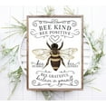 Bee Kind Bee Positive Wall Decor, Spring or Summer Themed Art Unframed ...