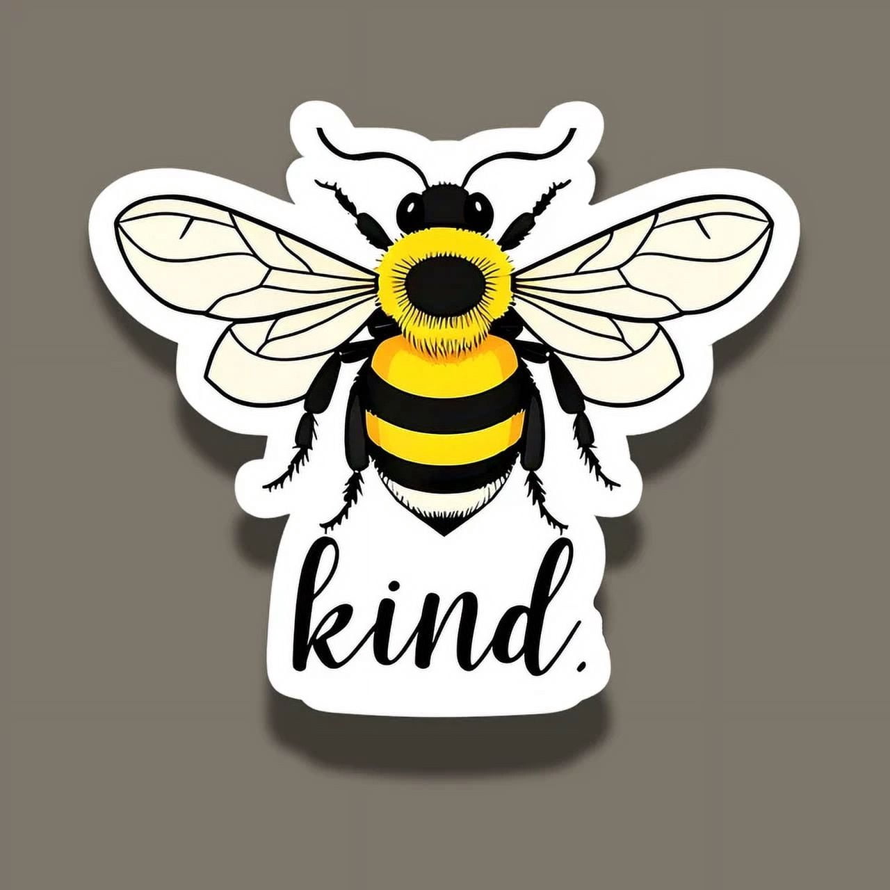 Bee Kind Bumble Bee Pollination Nature Garden Sticker Phone Decal Water ...