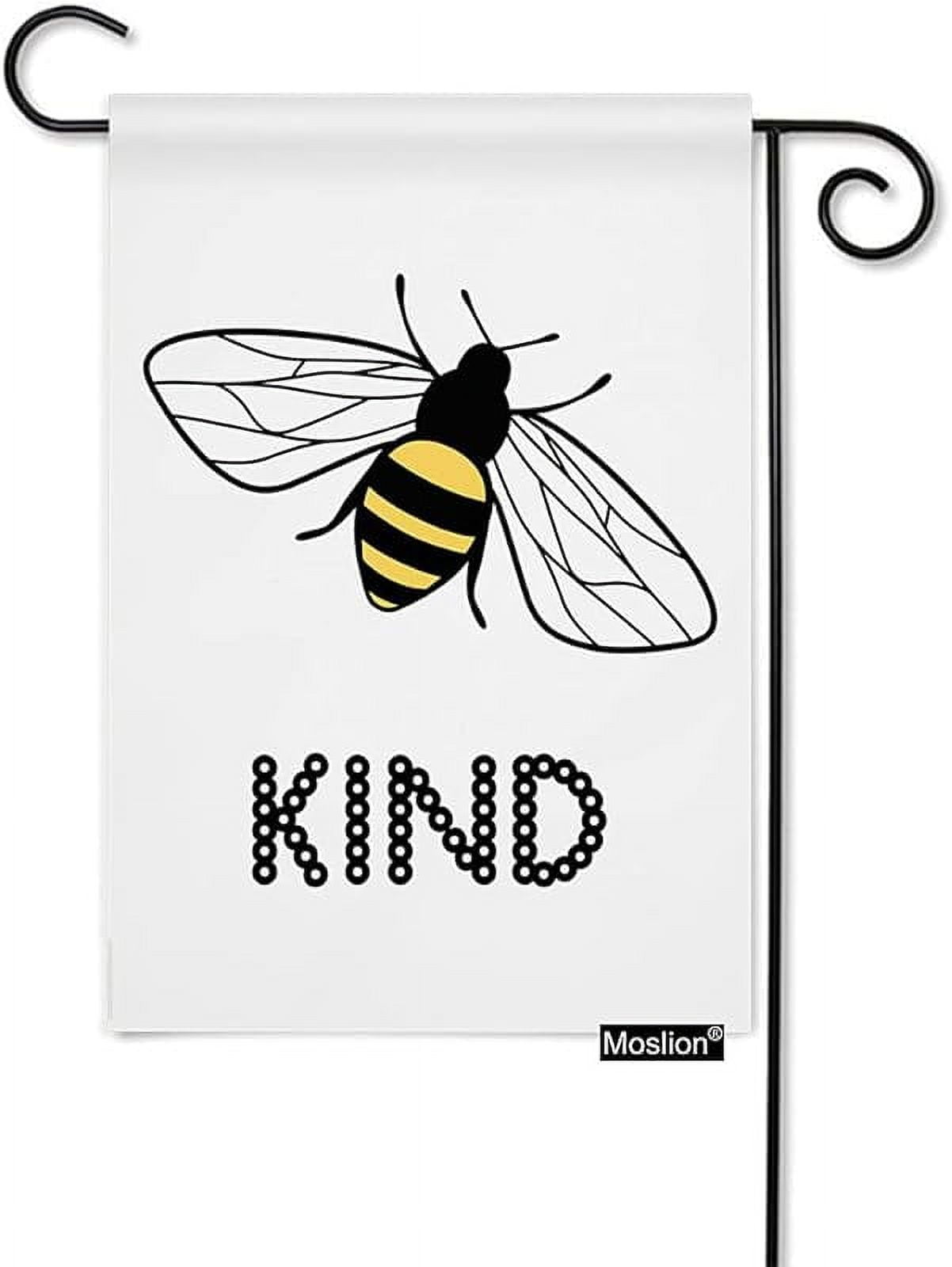 Bee Kind Garden Flags Double Sided Cute Bug Honey Insect Bee Yard Flag ...