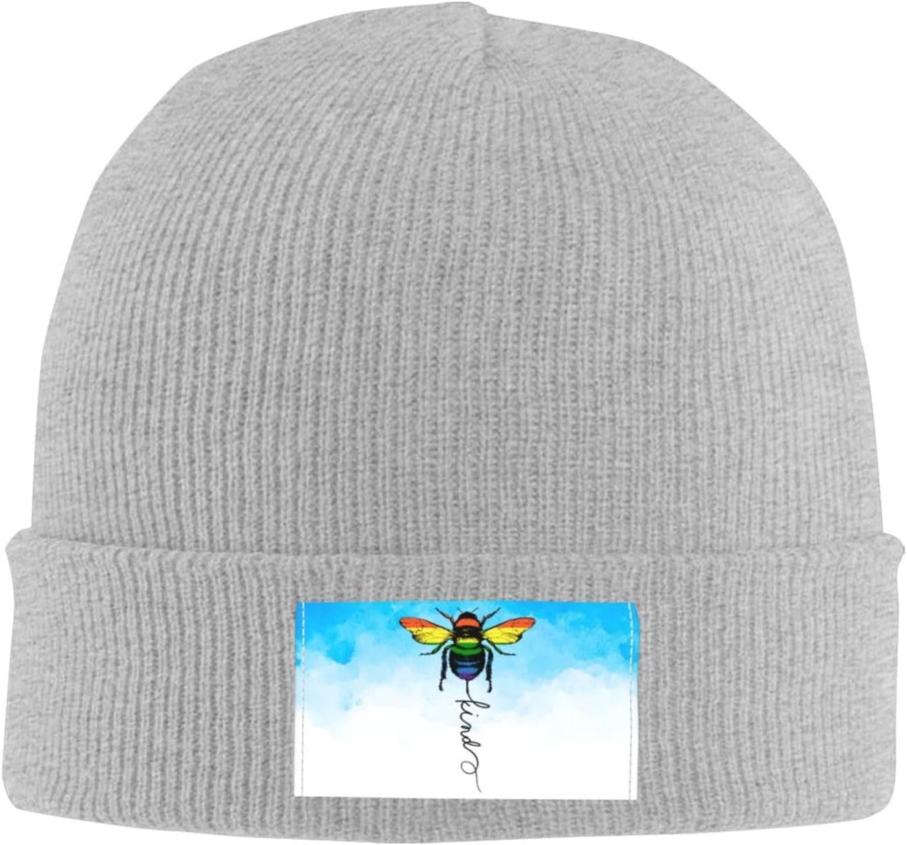 Bee Kind LGBT Beanie Hat Men Winter Knit Hat Women Slouchy Skull Cap ...