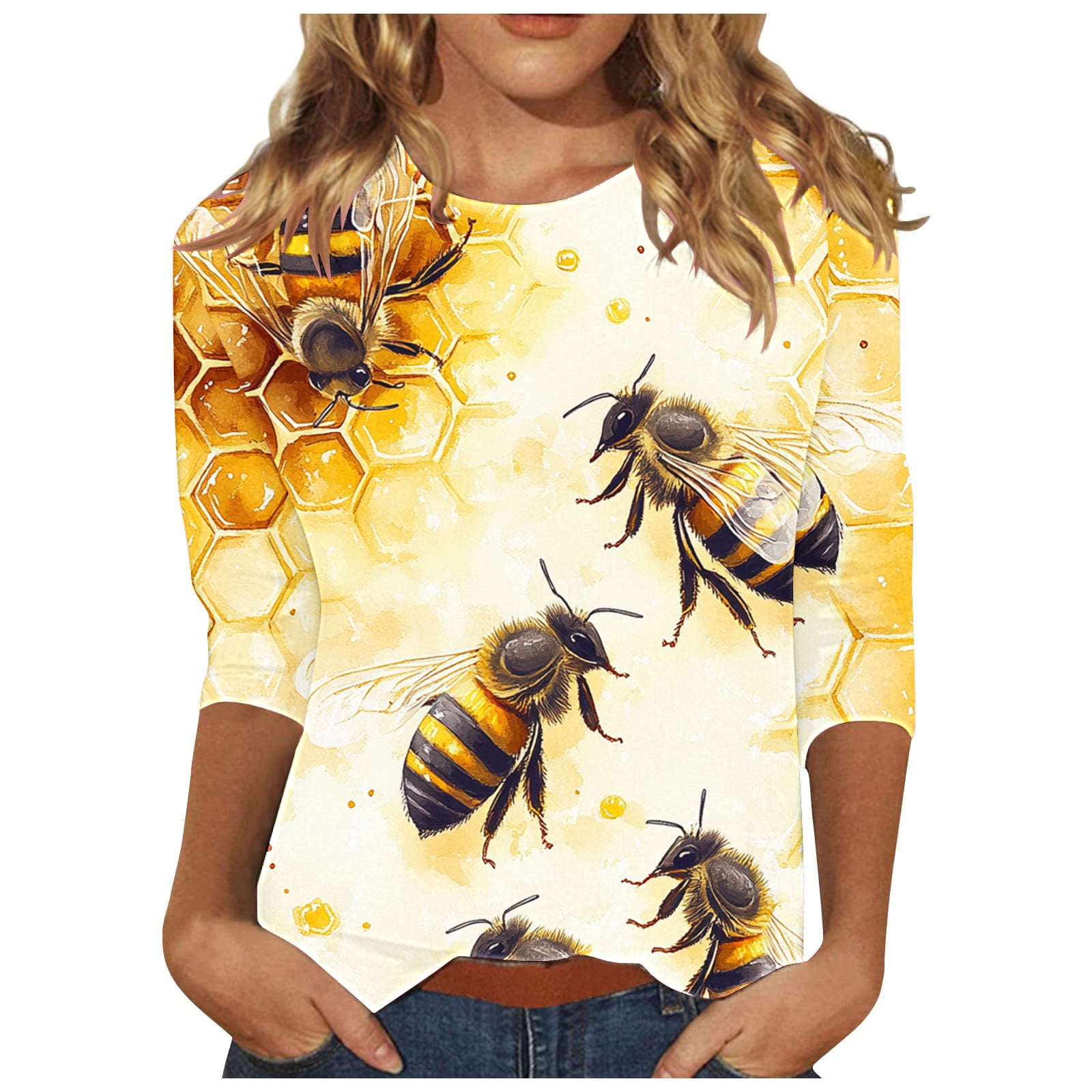 Bee Kind Short Sleeve T-Shirts Womens Cute Beekeeper Graphic Tees ...