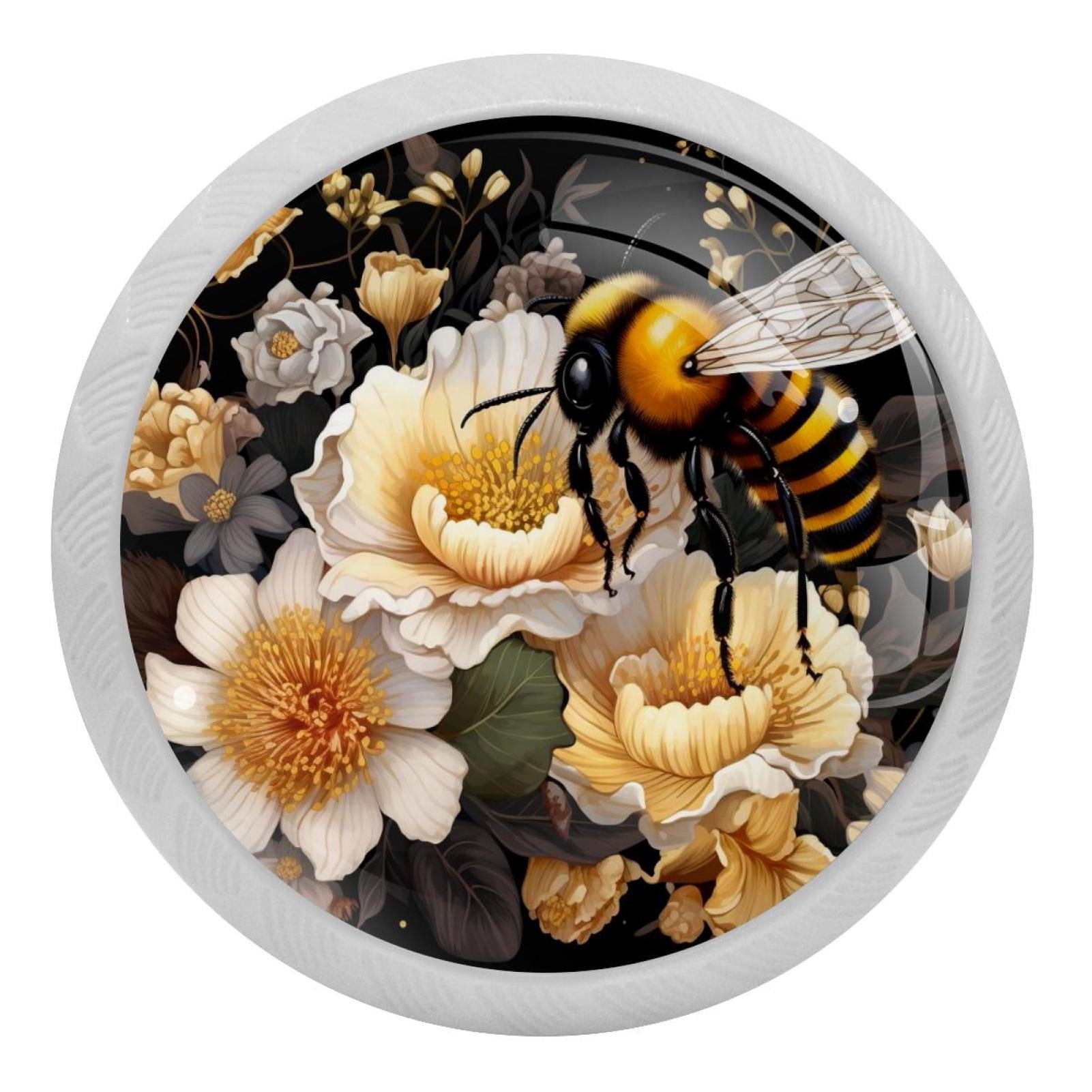 Bee Kitchen Hardware: Fluorescent Drawer Pulls - Round 4-Pack, Glow-in ...