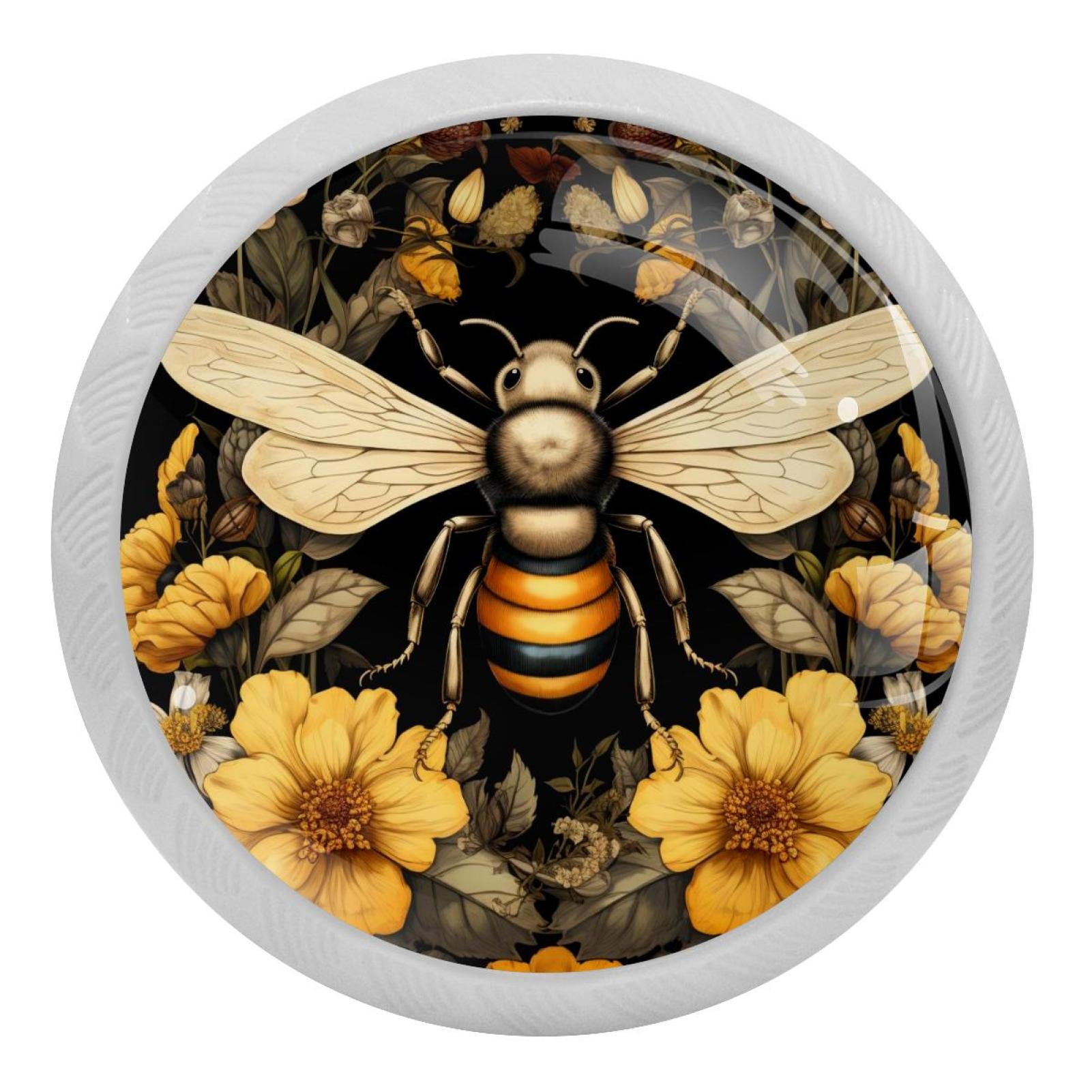 Bee Kitchen Hardware: Fluorescent Drawer Pulls - Round 4-Pack, Glow-in ...