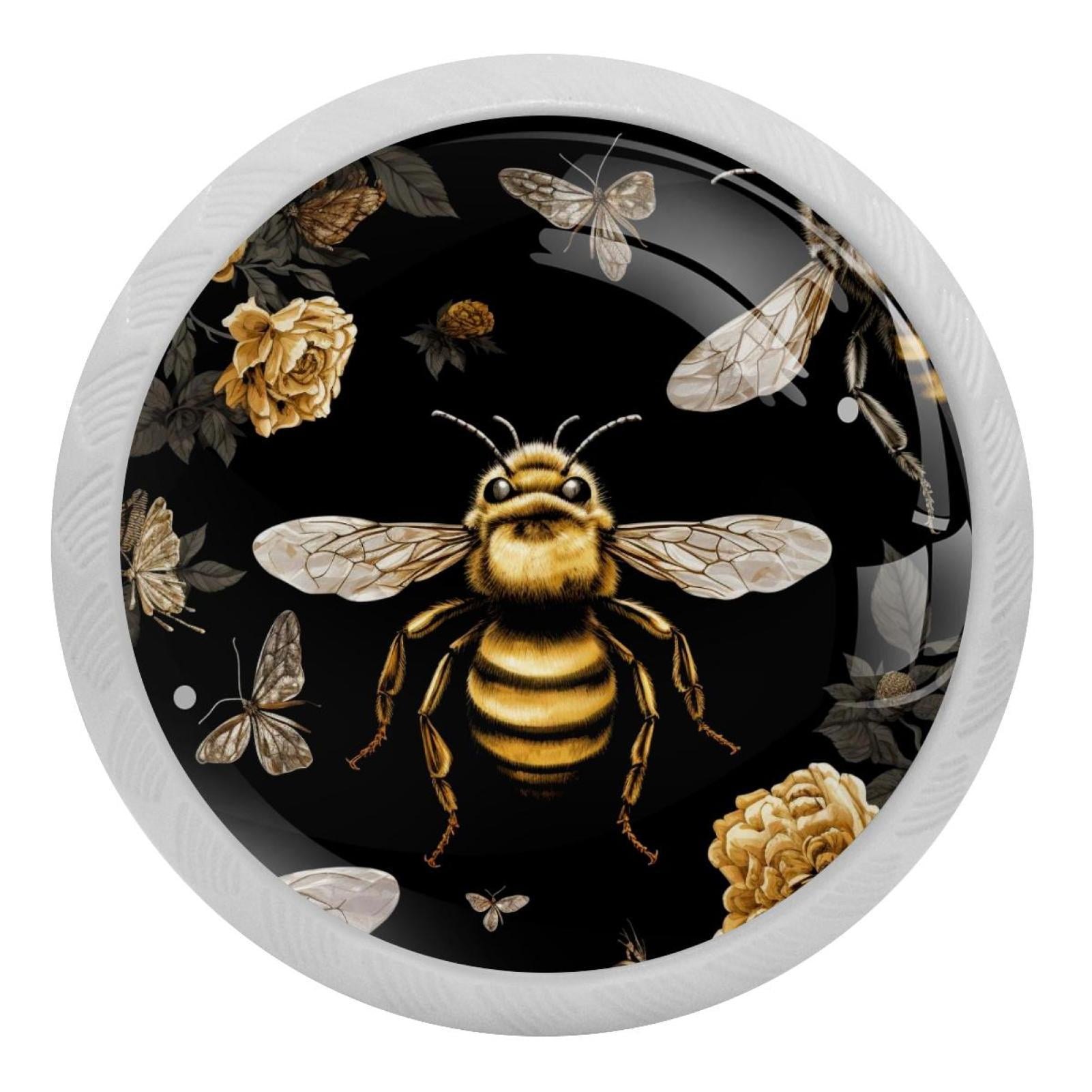 Bee Kitchen Hardware: Fluorescent Drawer Pulls - Round 4-Pack, Glow-in ...