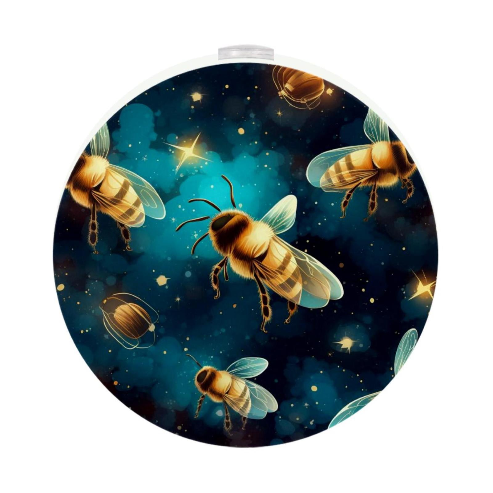 Bee LED Round Night Light-2PCS Ultra Bright Candle Battery Powered for ...