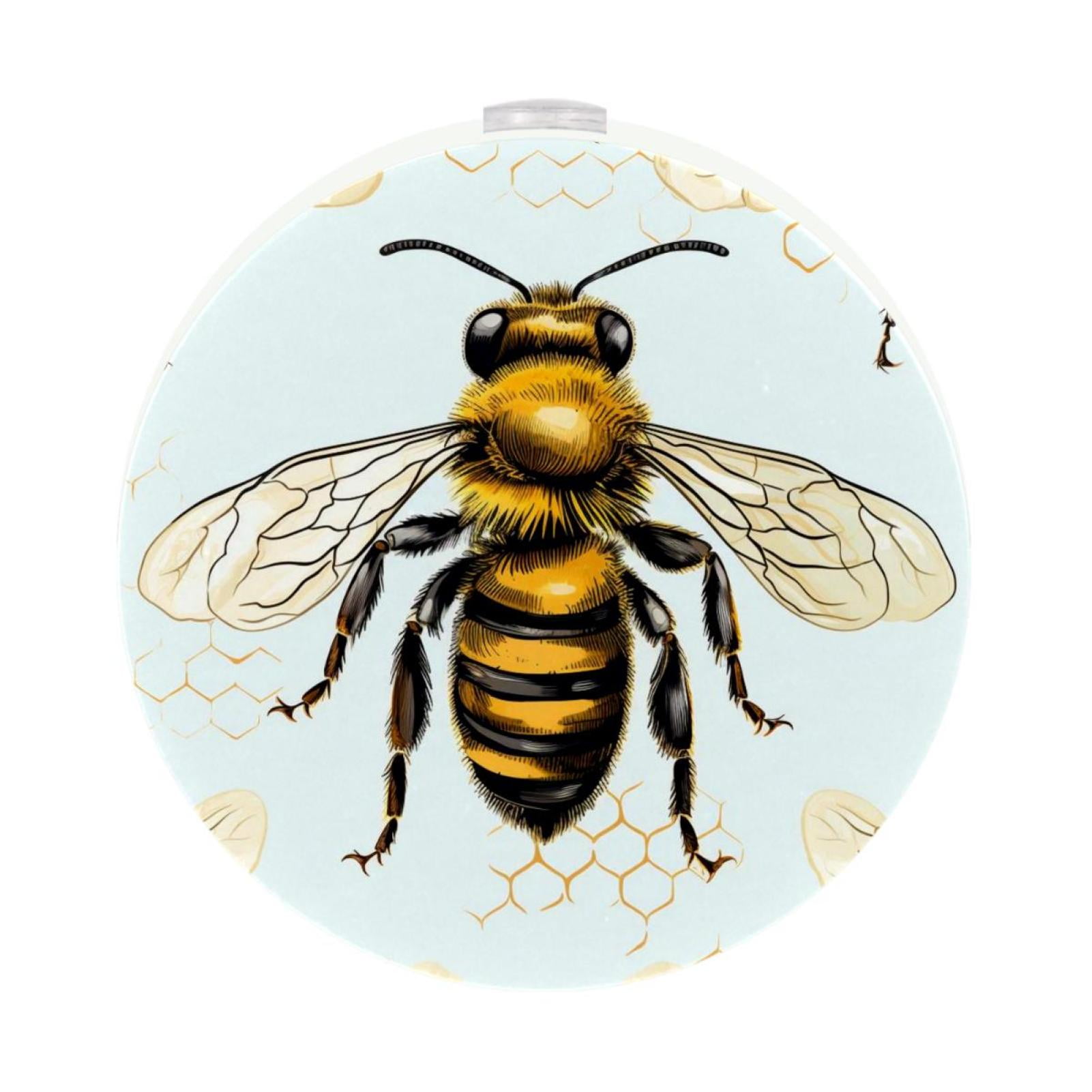 Bee LED Round Night Light-2PCS Ultra Bright Candle Battery Powered for ...