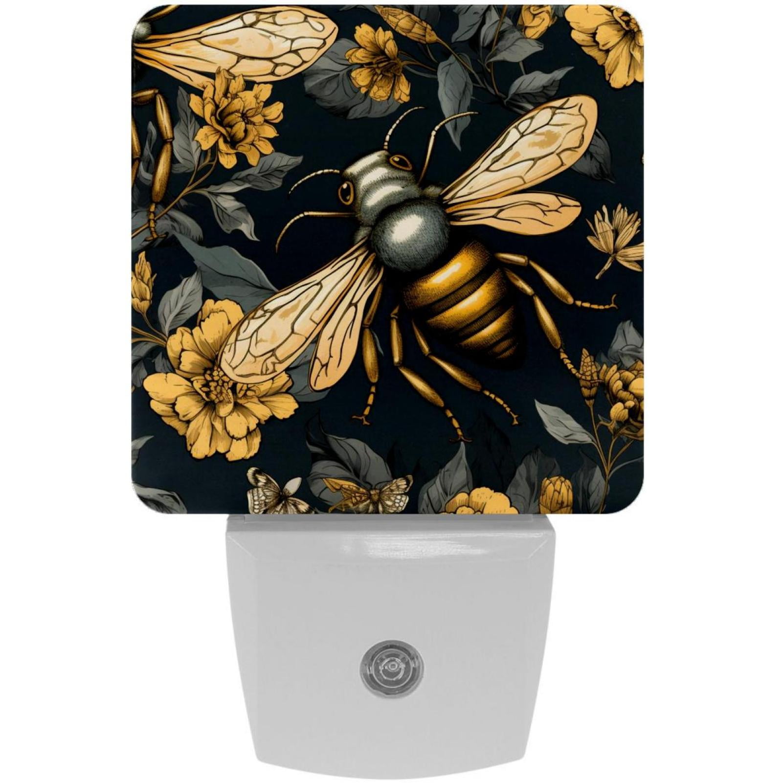 Bee LED Square Night Light - Small and Bright Square-shaped LED Night ...