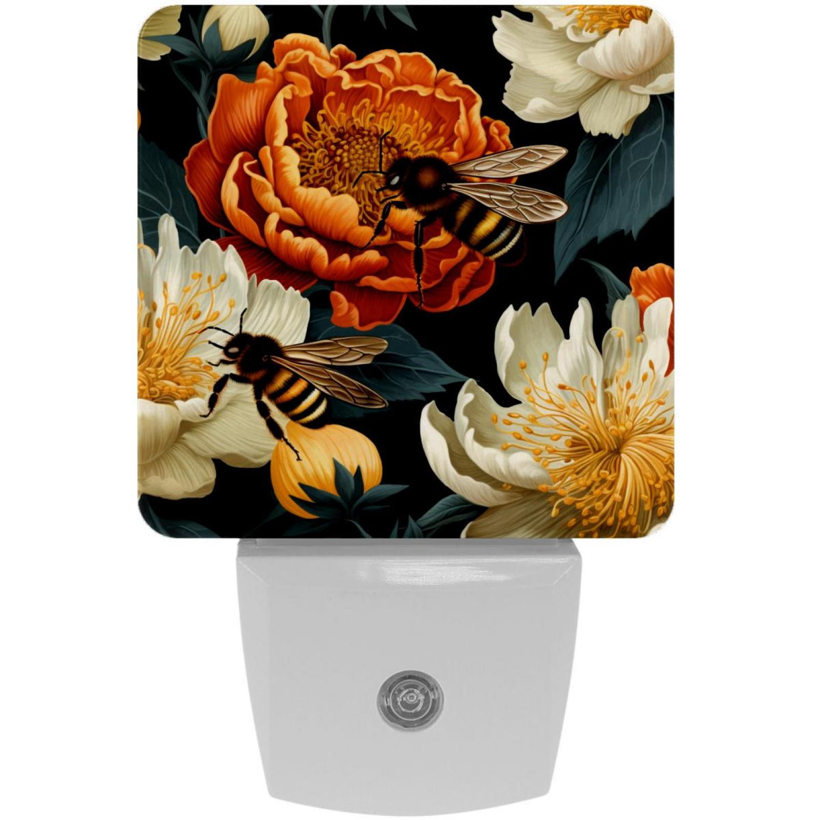 Bee LED Square Night Light - Small and Bright Square-shaped LED Night ...