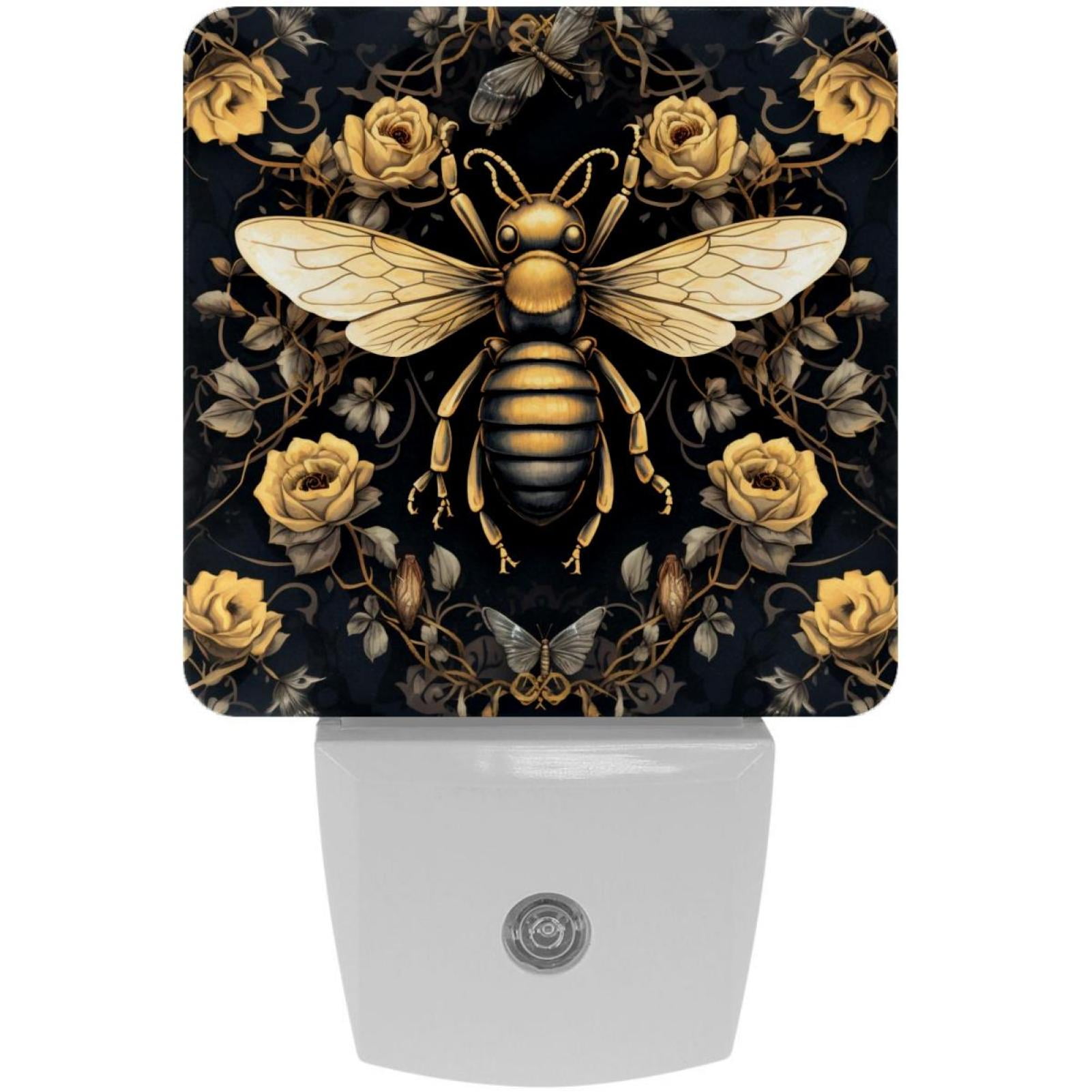 Bee LED Square Night Light for Bedroom and Bathroom - Energy Efficient ...