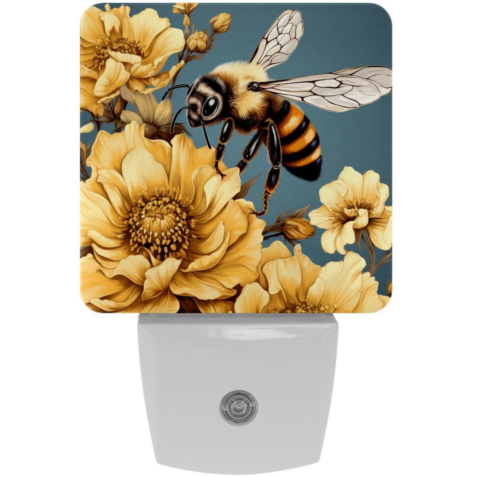 Bee LED Square Night Light for Bedroom and Bathroom - Energy Efficient ...