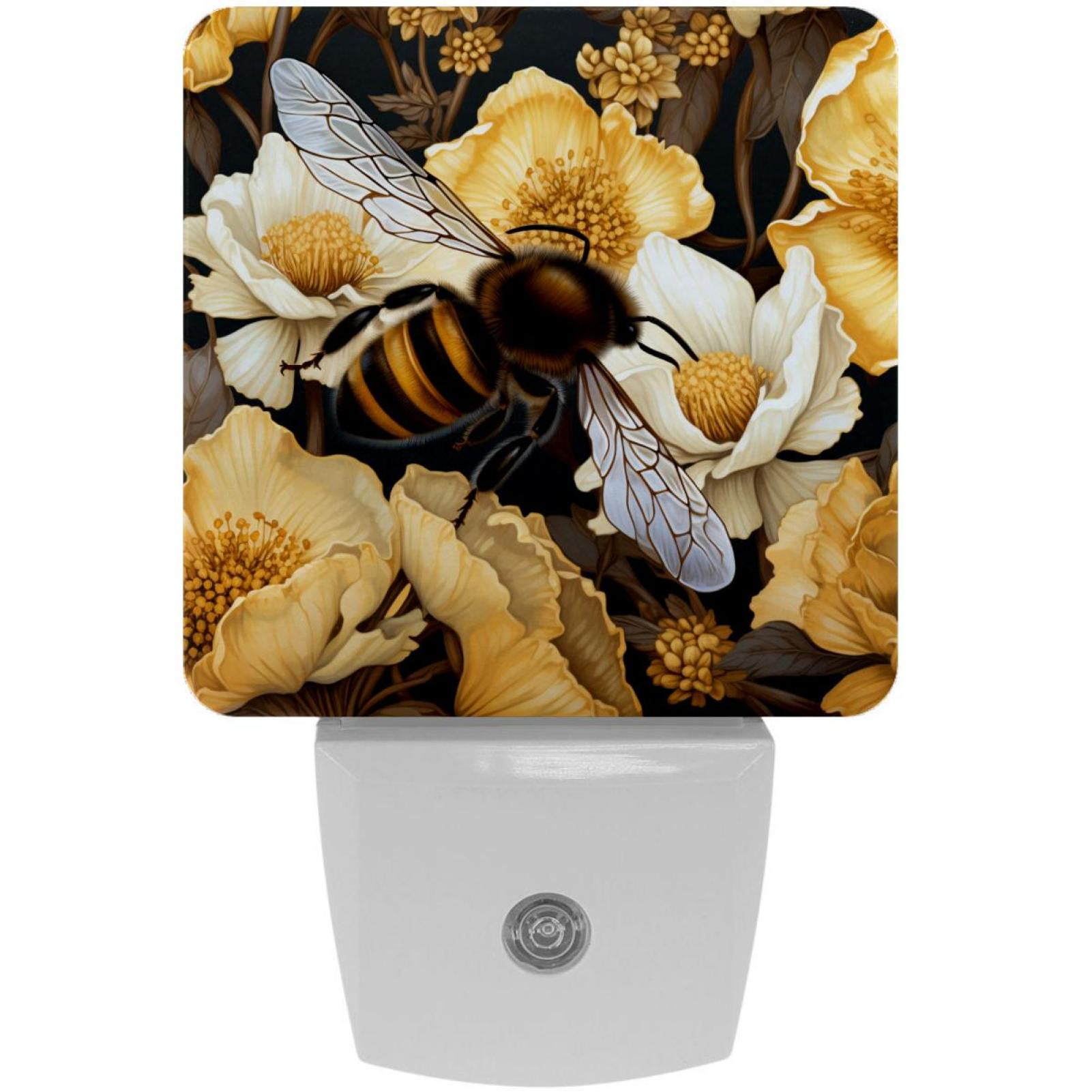 Bee LED Square Night Lights - Energy Efficient and Sleek Design - for ...