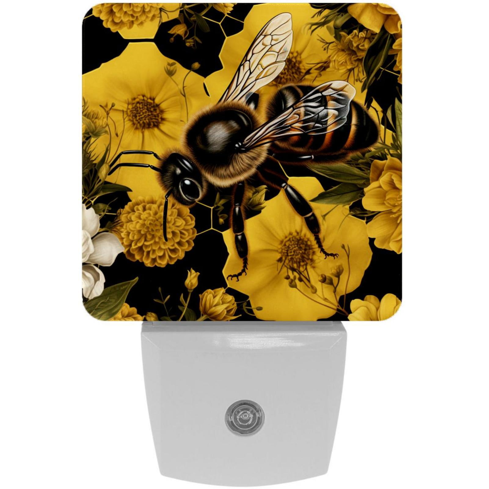 Bee LED Square Night Lights - Energy Efficient and Sleek Design - for ...