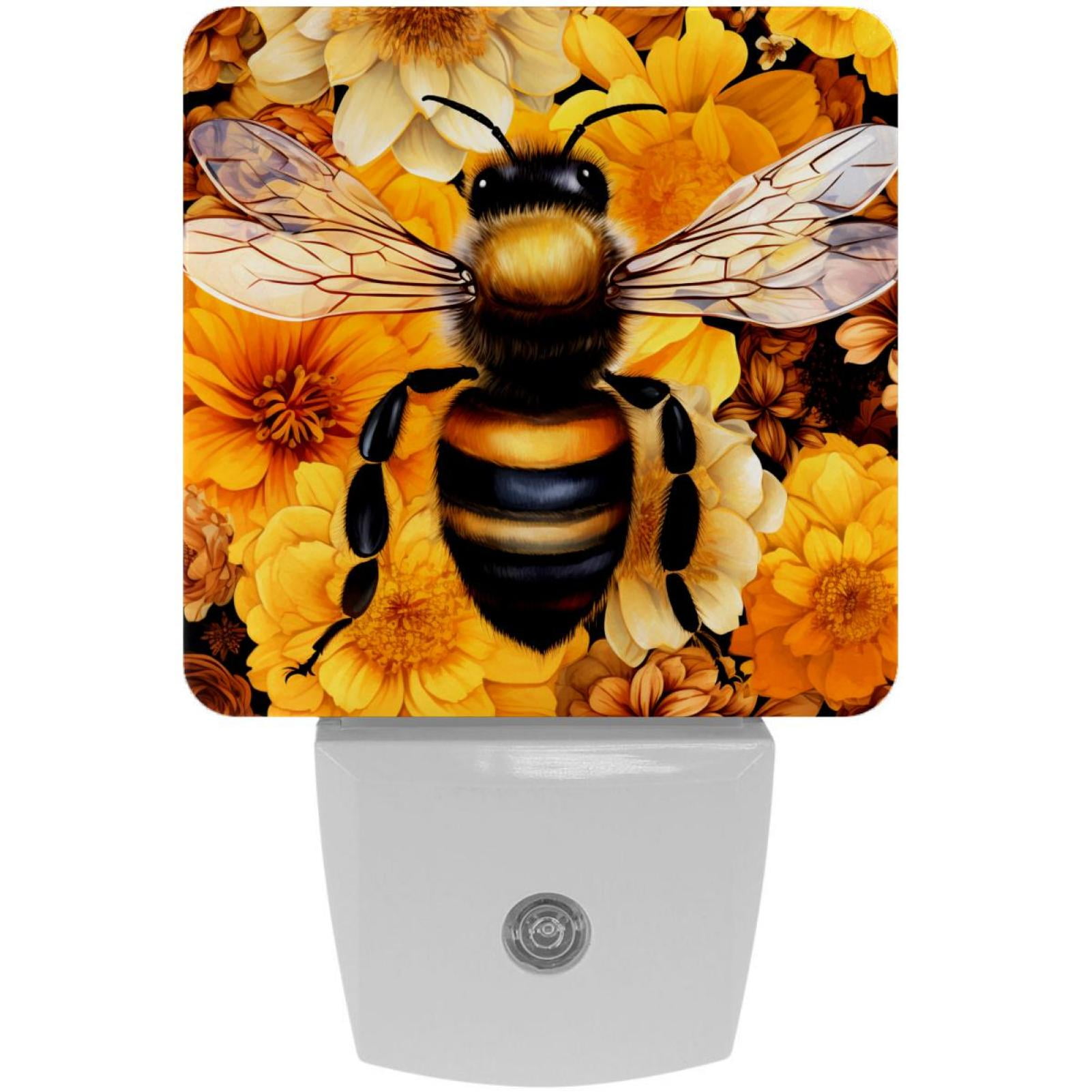 Bee LED Square Night Lights - Energy Efficient and Sleek Design - for ...