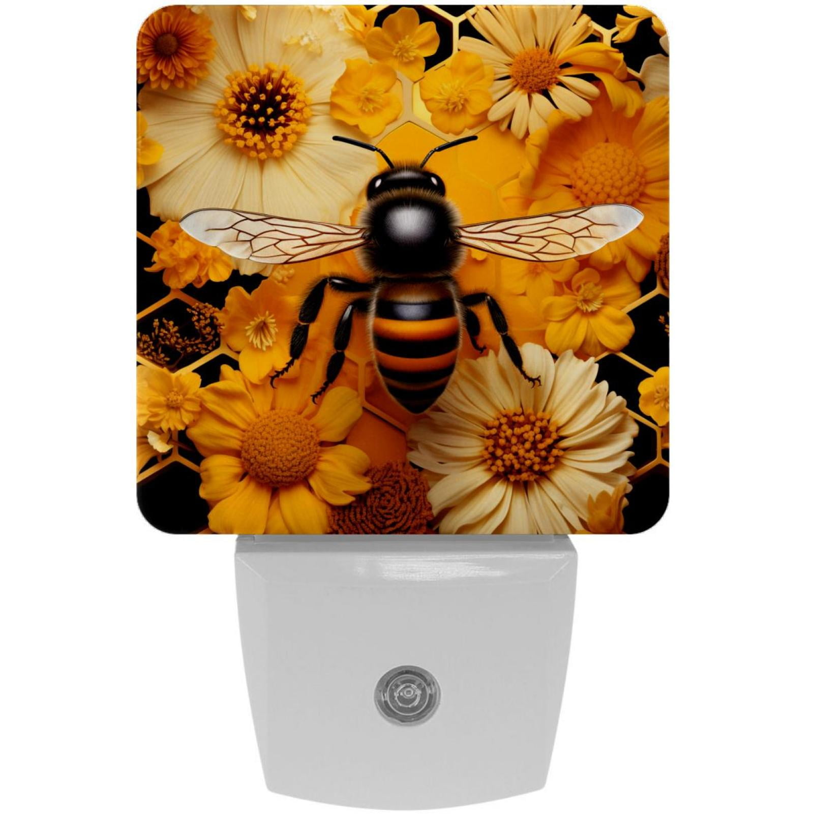 Bee LED Square Night Lights - Energy Efficient and Stylish Bedroom ...