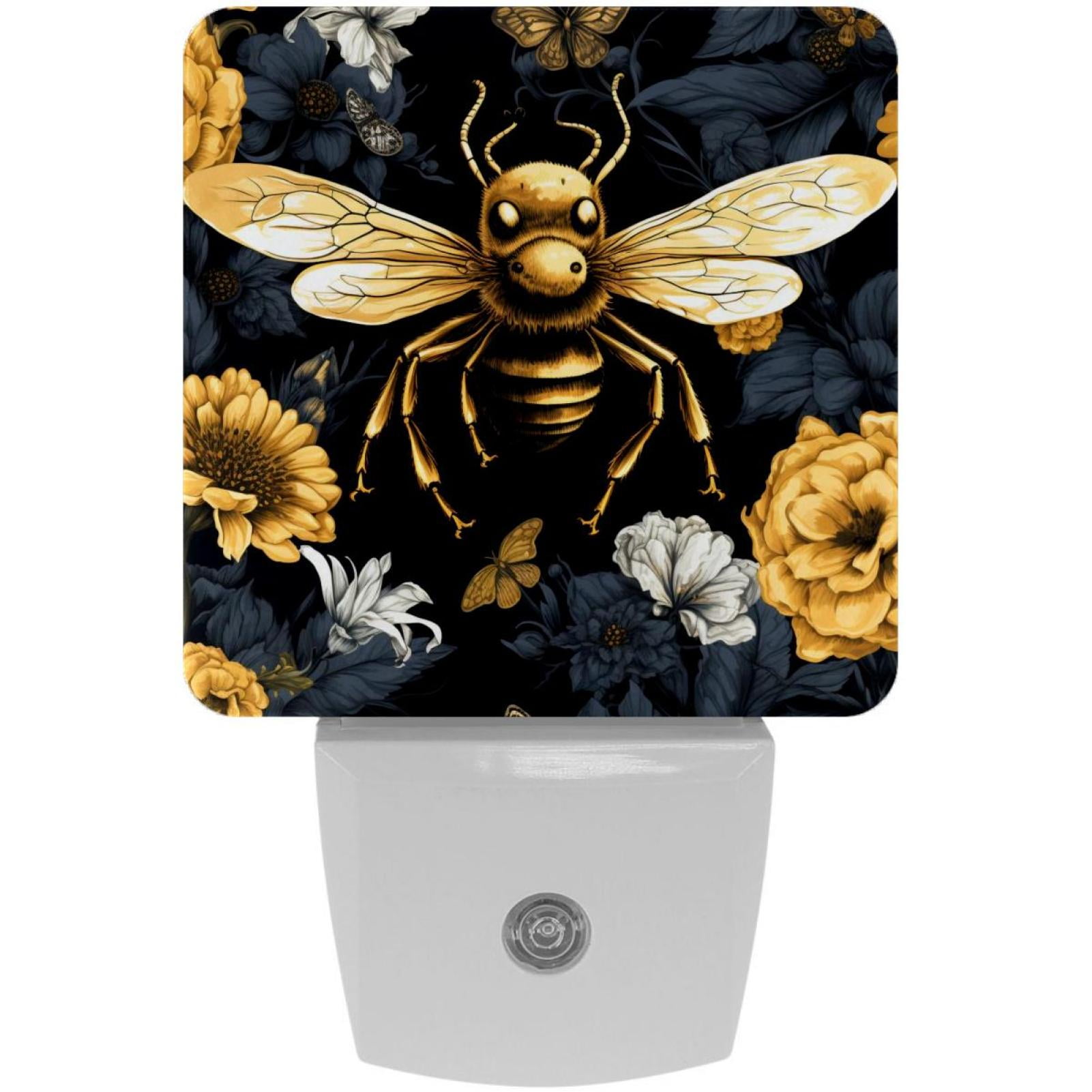 Bee LED Square Night Lights - Energy Efficient and Stylish Bedroom ...
