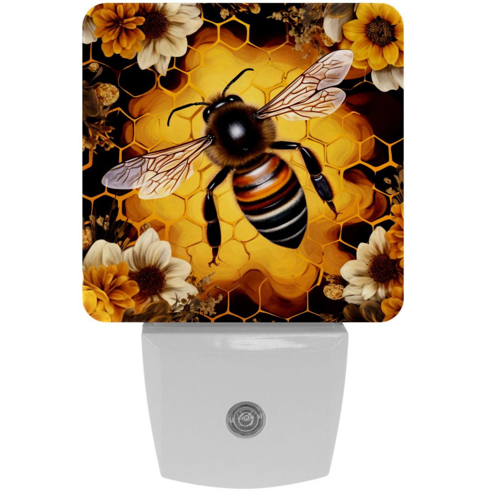 Bee LED Square Night Lights - Energy Efficient and Stylish Decor for ...