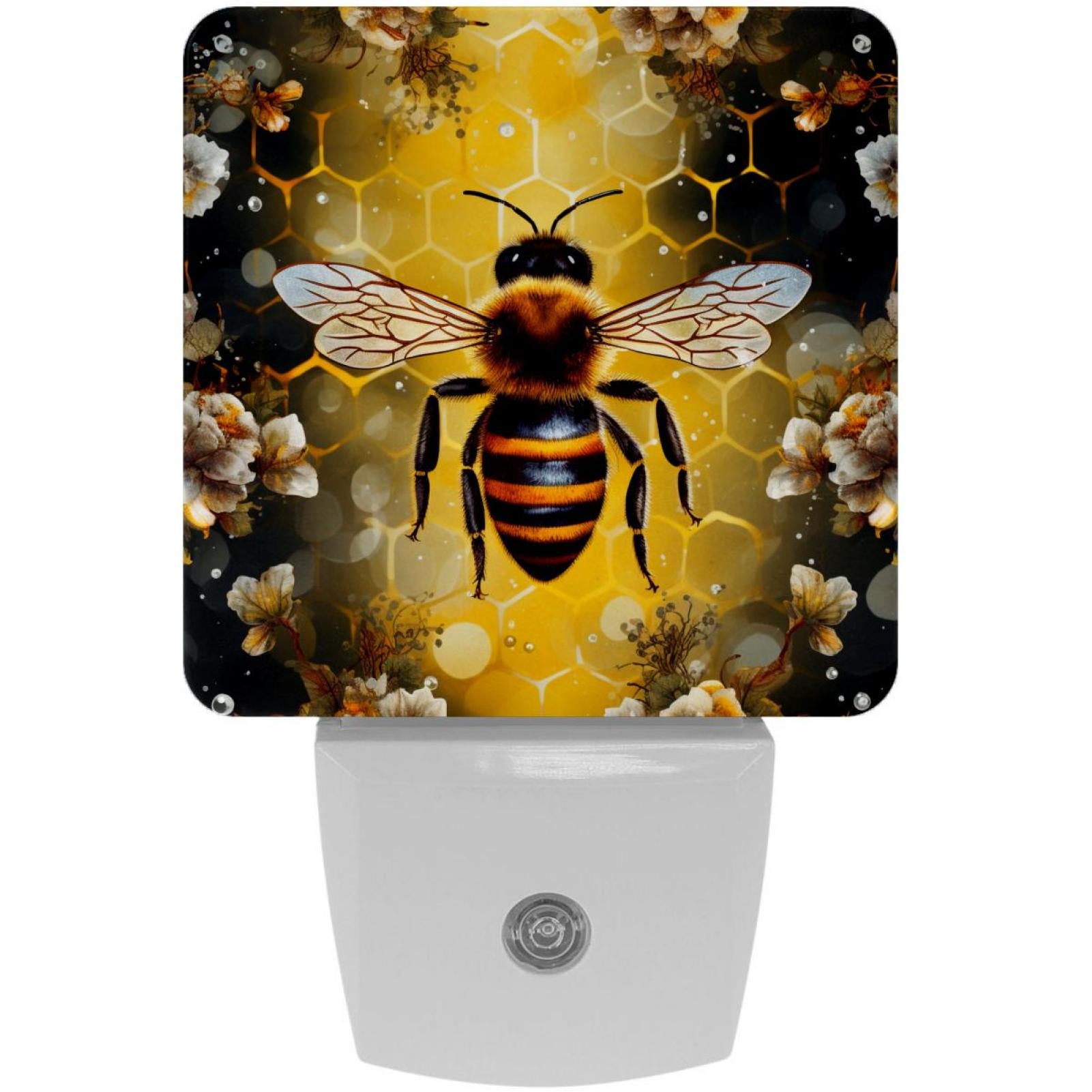 Bee LED Square Night Lights - Energy Efficient and Stylish Decor for ...