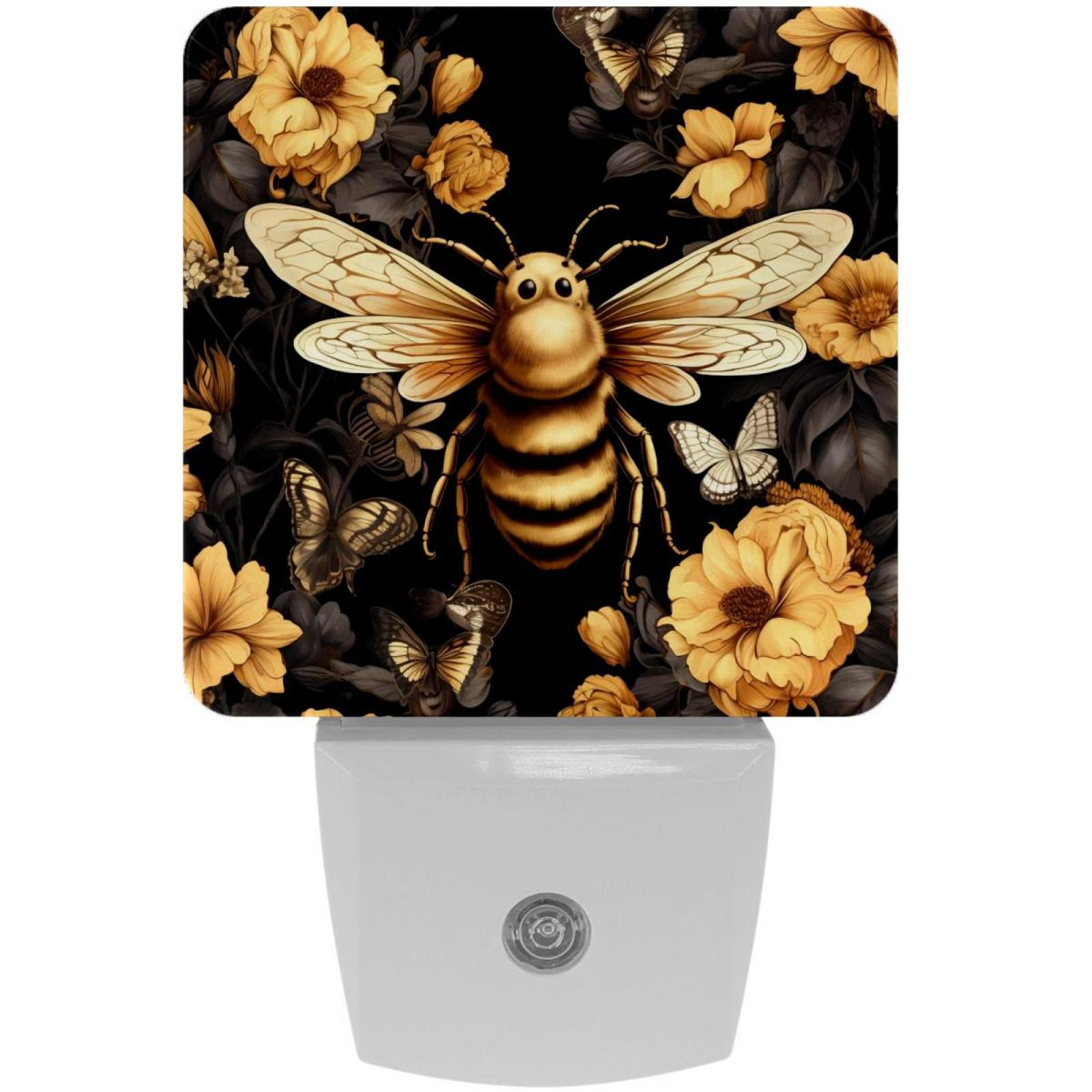 Bee LED Square Night Lights- Modern and Energy Efficient Bedside Lamps ...