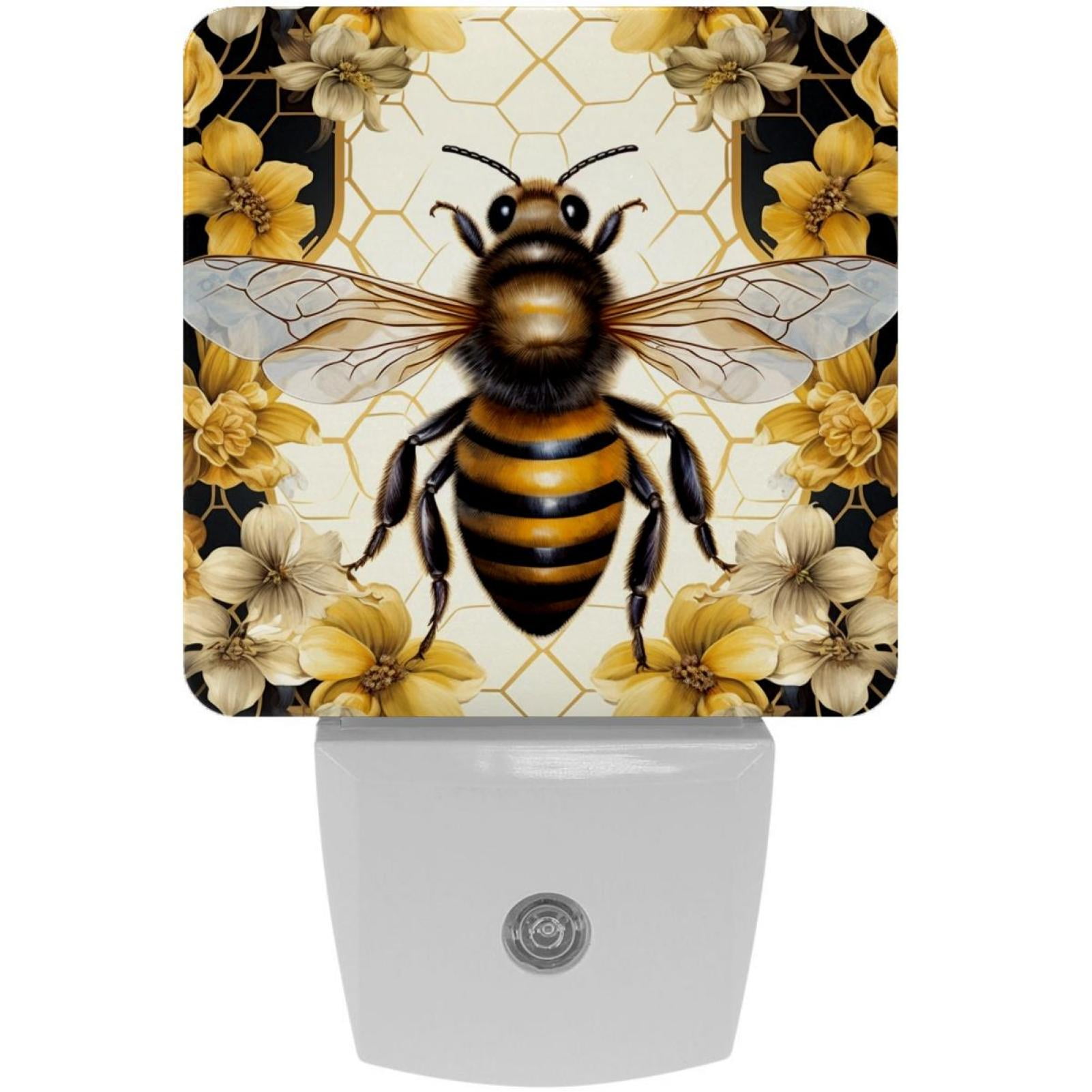 Bee LED Square Night Lights- Modern and Energy Efficient Bedside Lamps ...