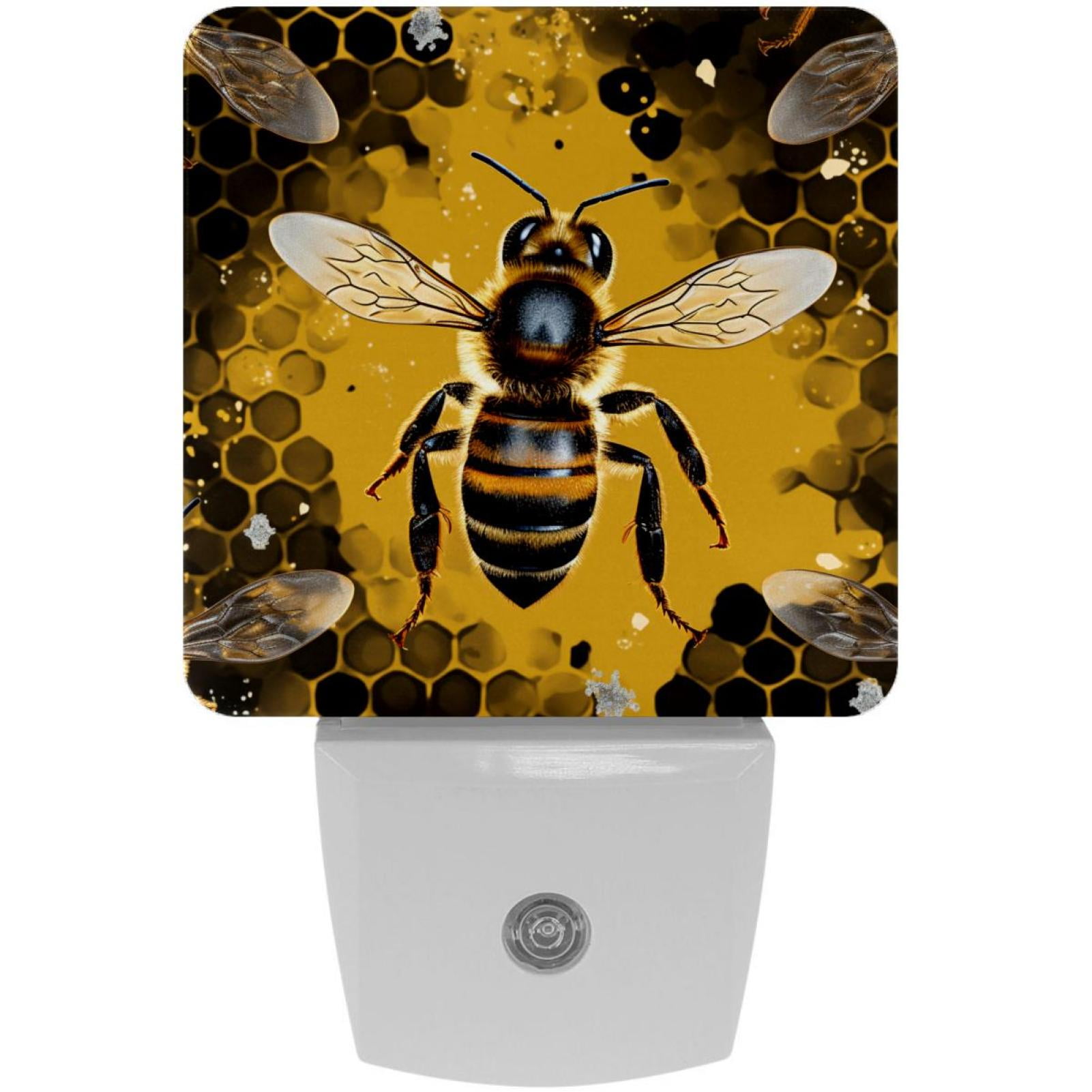 Bee LED Square Night Lights- Modern and Energy Efficient Bedside Lamps ...