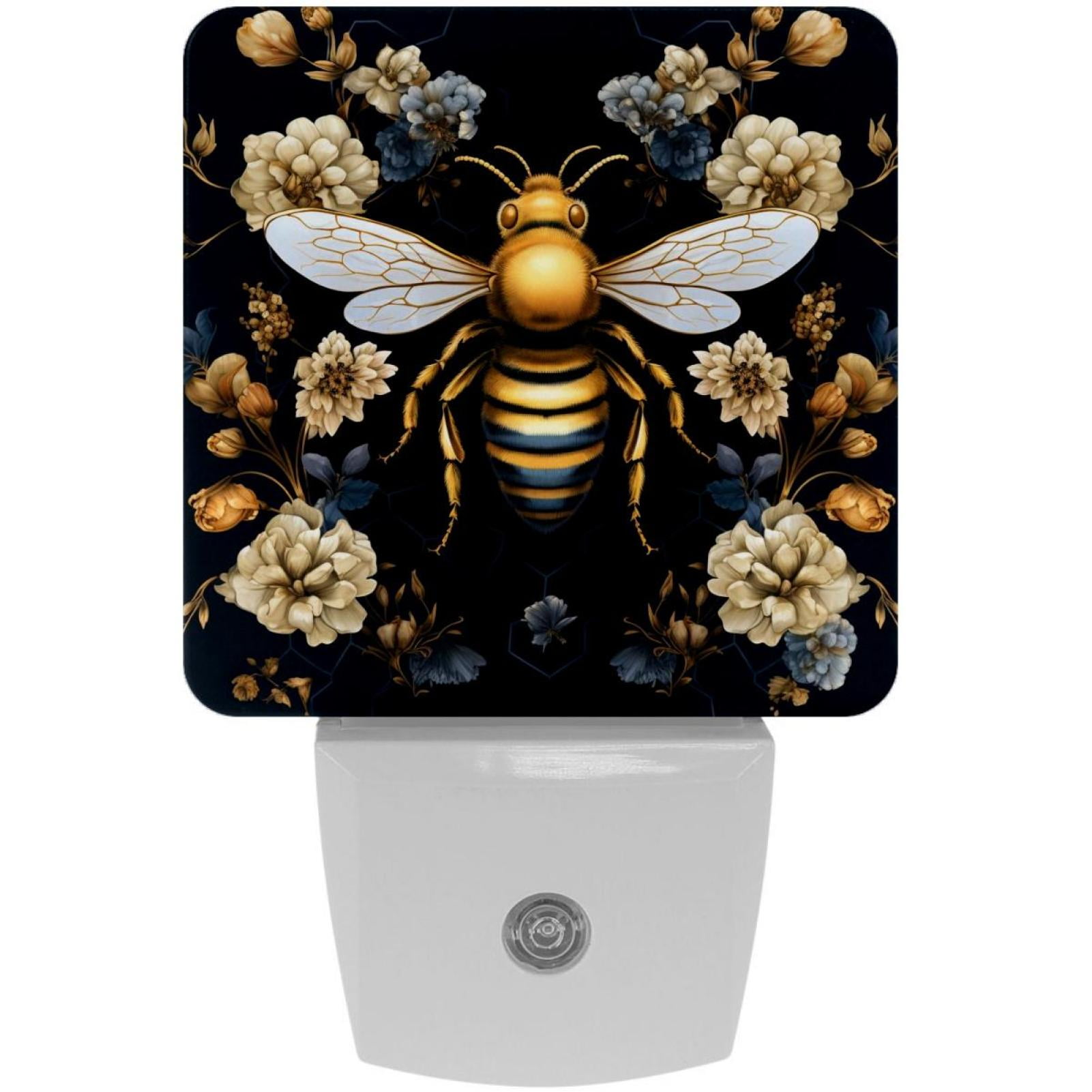 Bee LED Square Night Lights- Modern and Energy Efficient Bedside Lamps ...