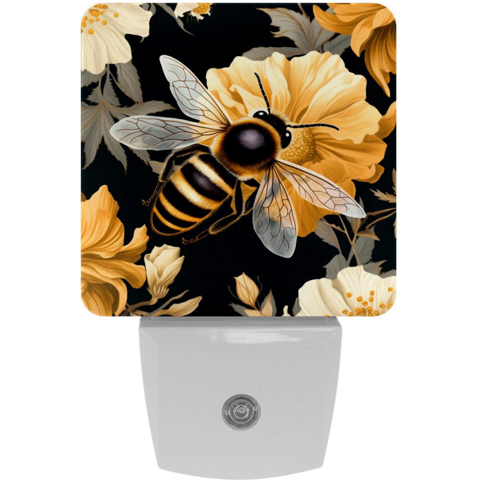 Bee LED Square Night Lights - Small and Bright Illumination for Your ...