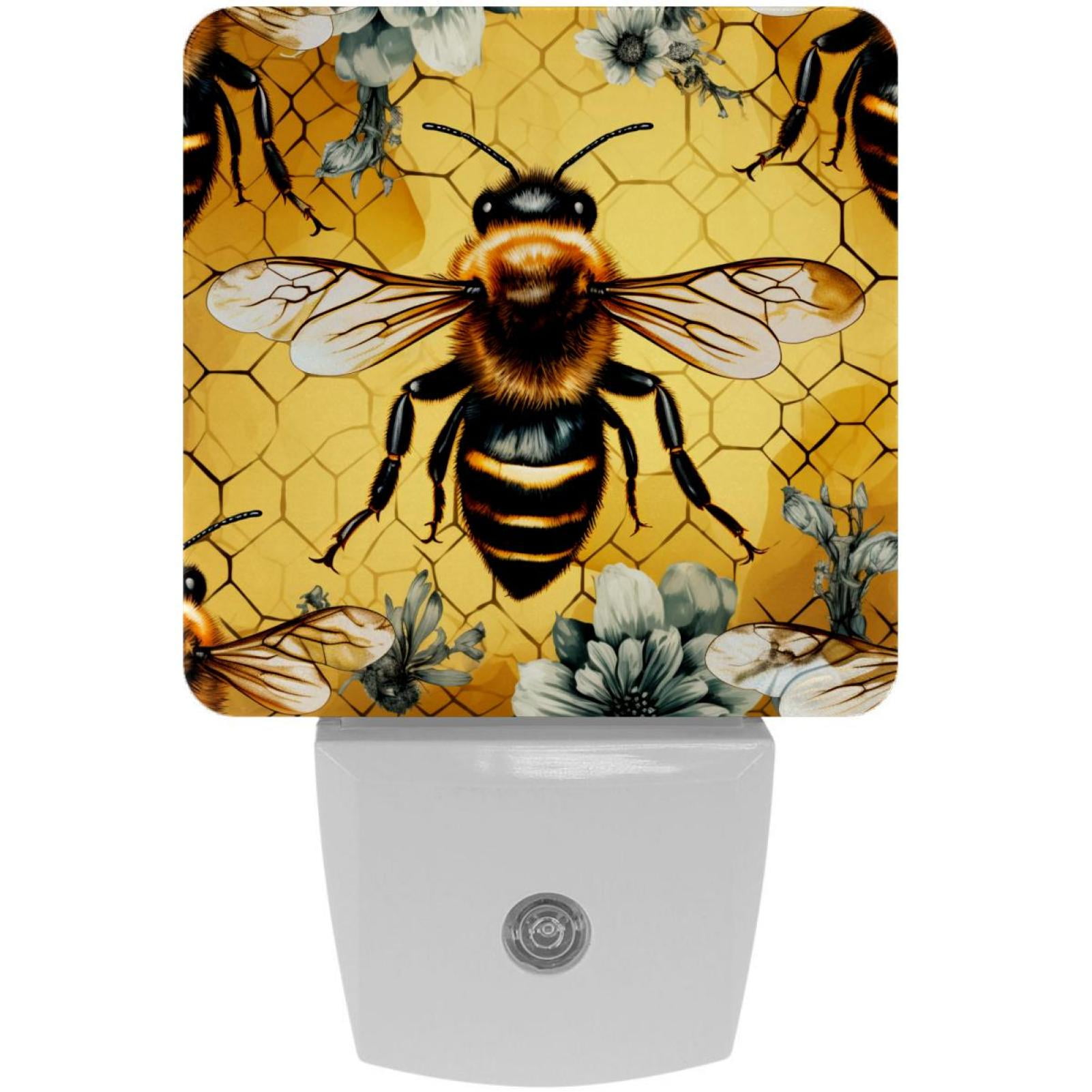 Bee LED Square Night Lights - Small and Stylish Energy-Saving Lamps ...