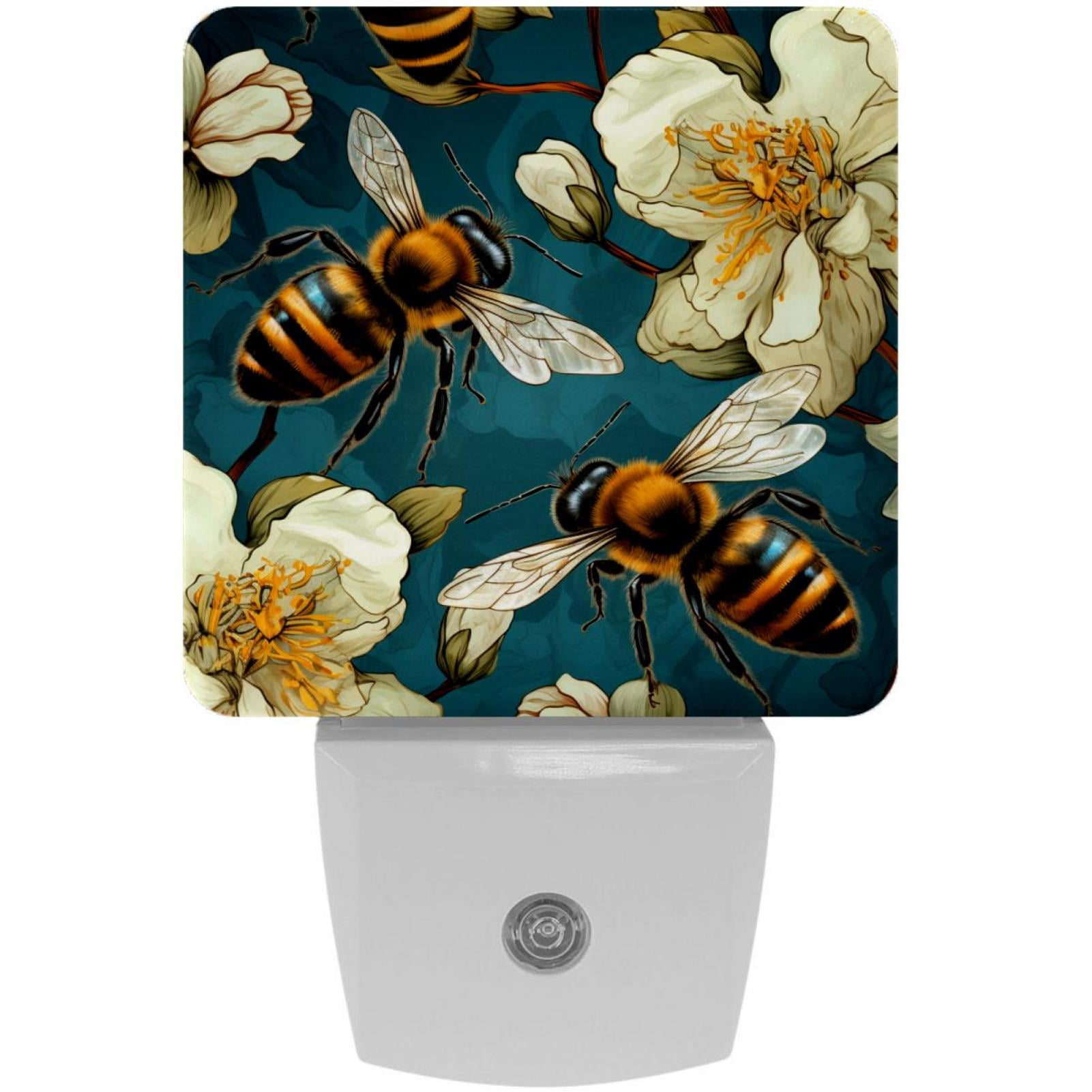 Bee LED Square Night Lights - Stylish and Functional Nightlight for ...