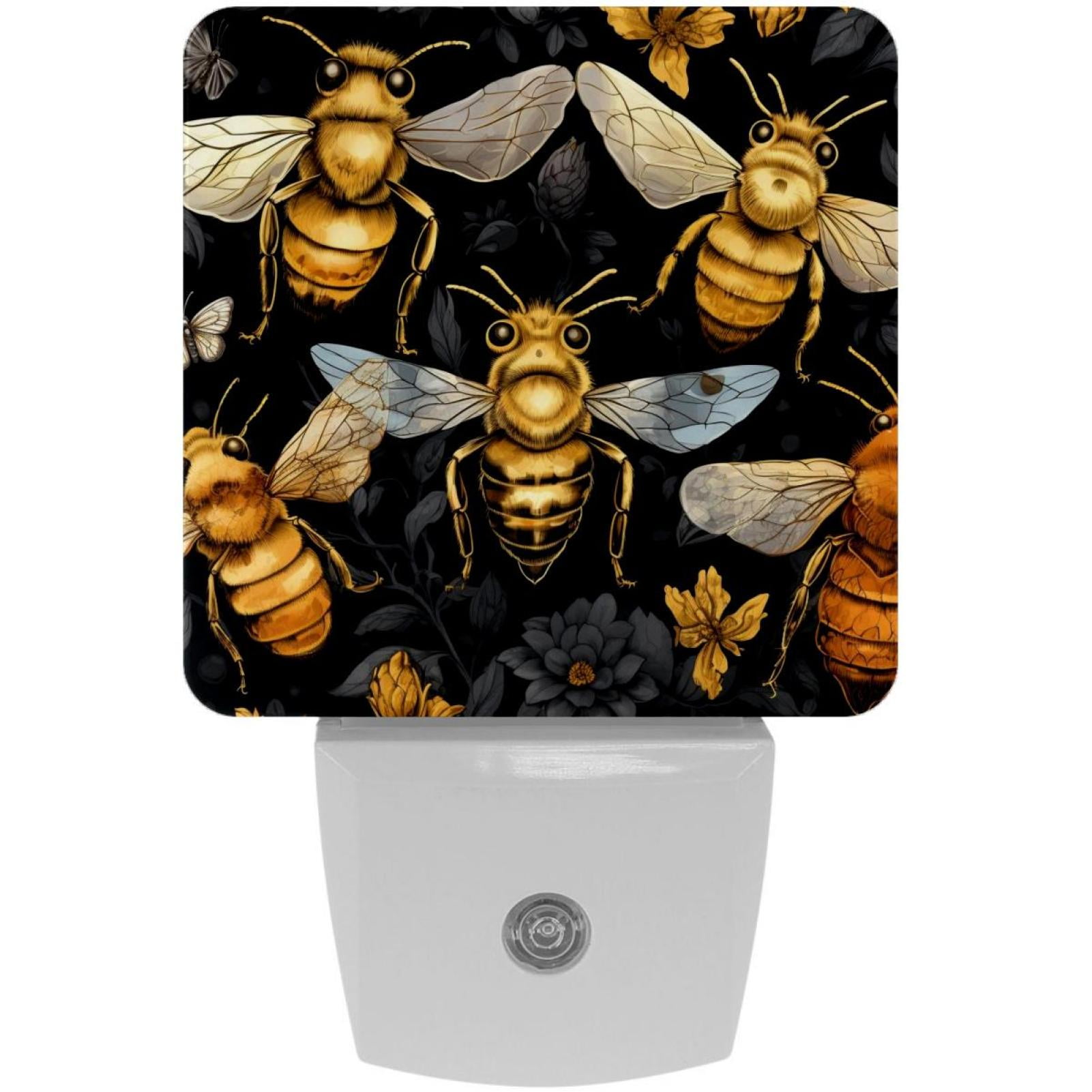 Bee LED Square Night Lights for a Bright and Stylish Ambiance - Ideal ...