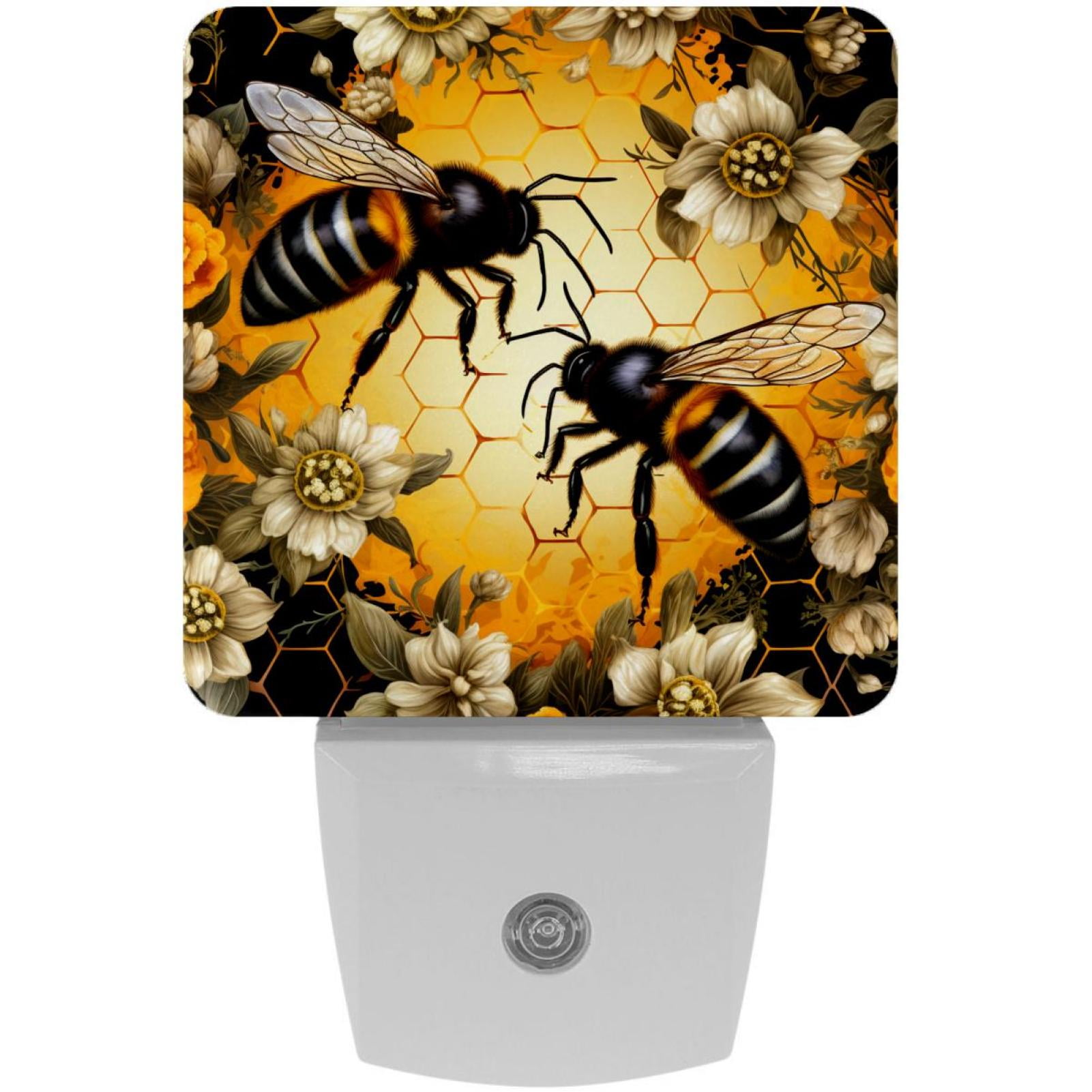 Bee LED Square Night Lights with Motion Sensor - Modern and Energy ...