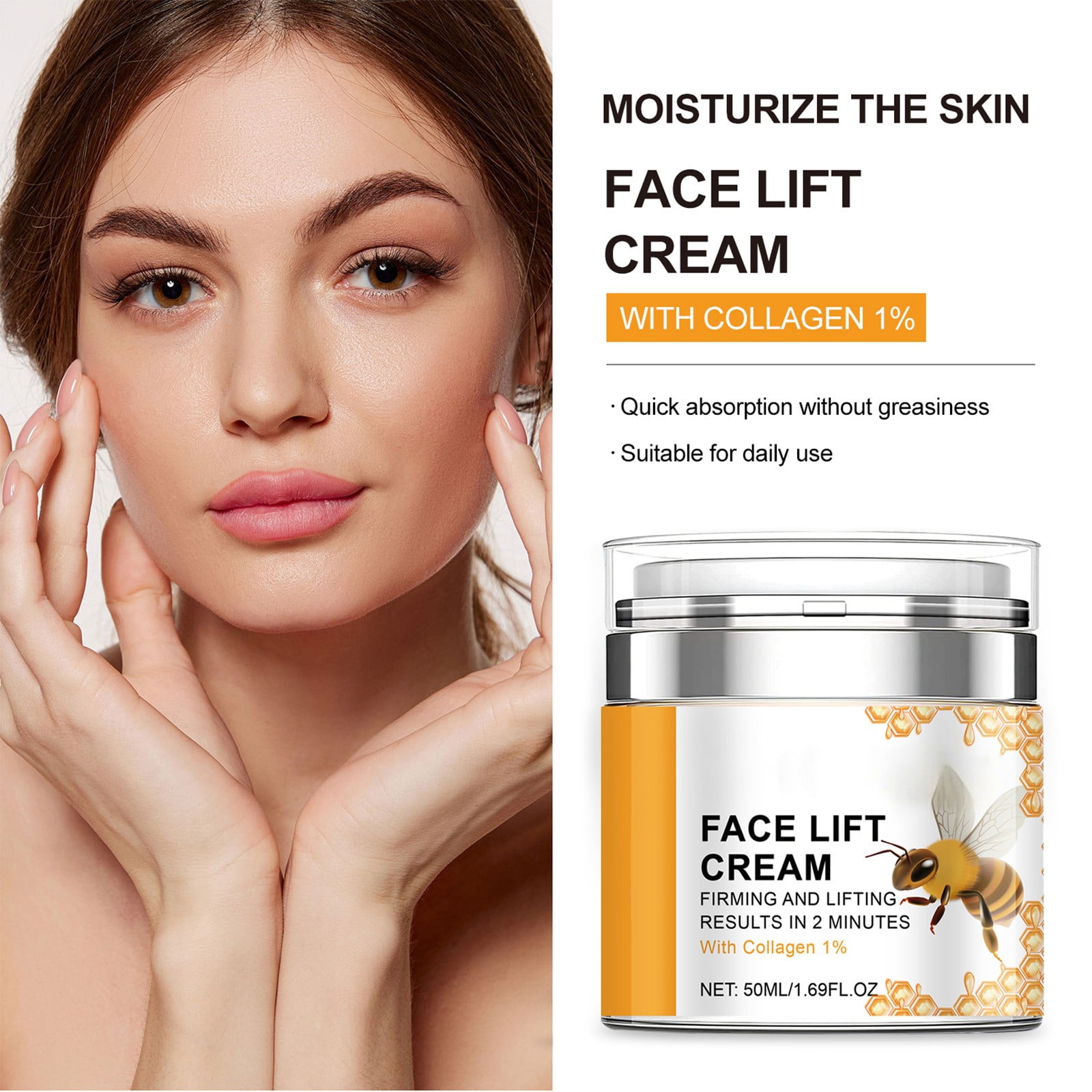 Bee Lifting Cream Absorbs Quickly and Is Non-Greasy Melts Instantly and ...