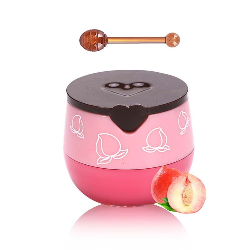 Bee Lip Balm Lip Mask Honey Pot,Peach Lip Mask Propolis Moisturizing ...