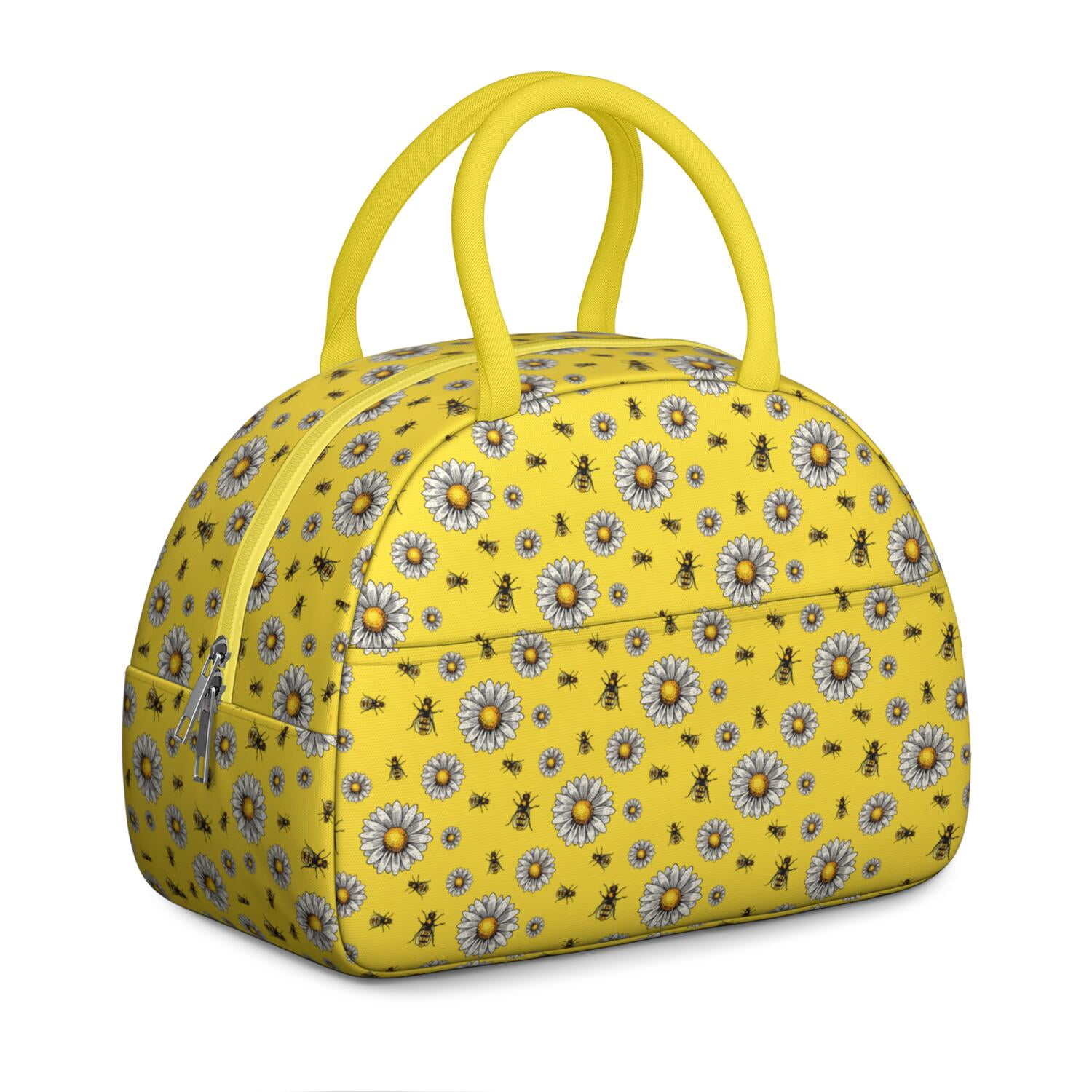 Bee Lover Lunch Bag – Sweet Honeybee Pattern with Cartoon Hive and Gift ...
