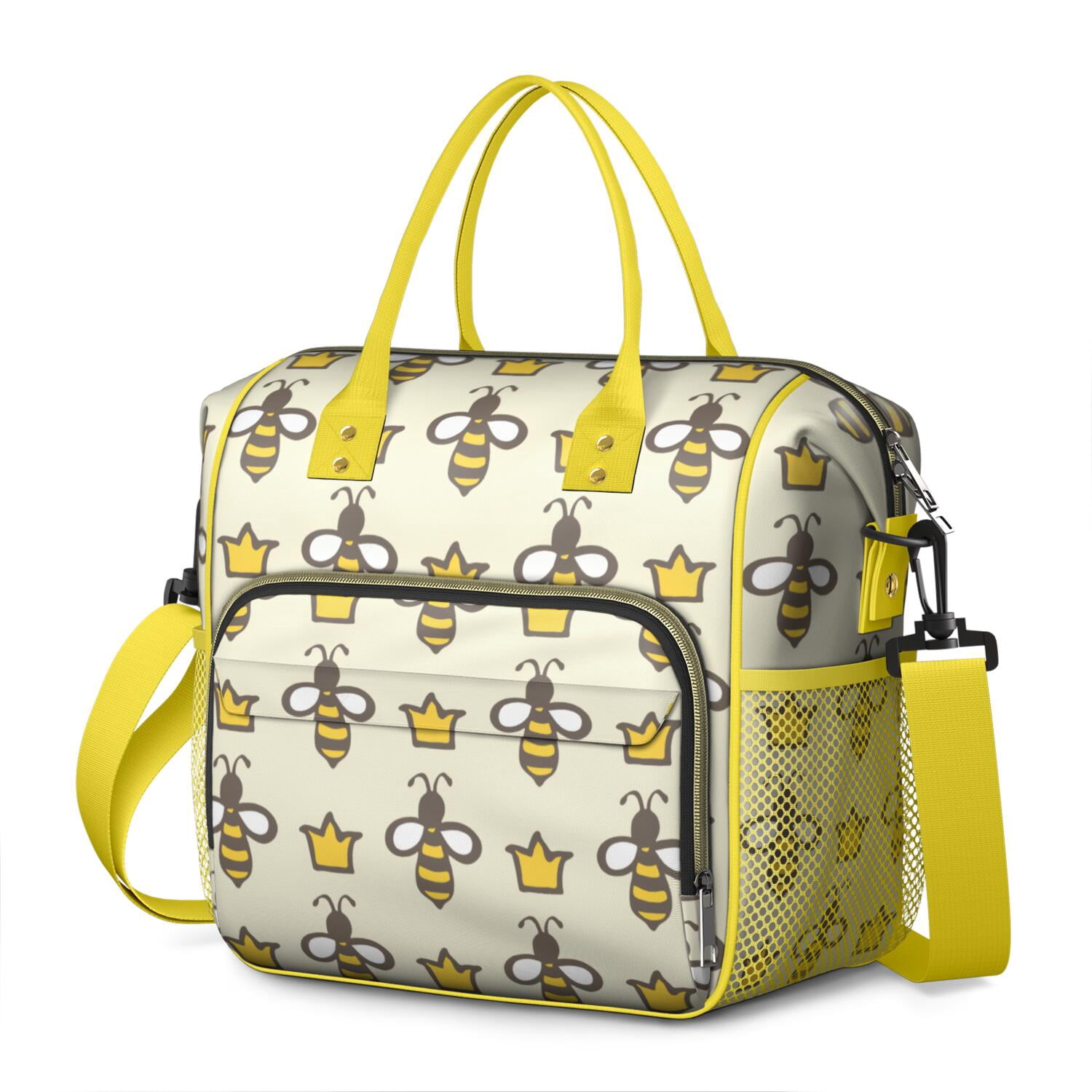 Bee Lovers Insulated Lunch Bag - Honeybee Themed Leakproof & Waterproof ...