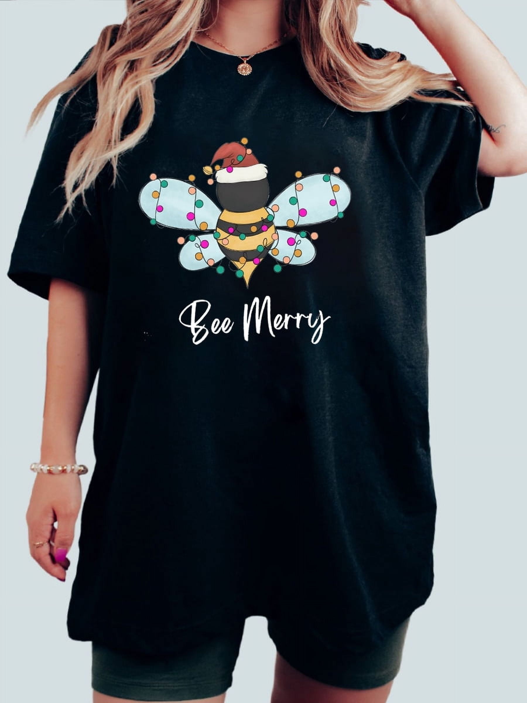 Bee Merry Christmas T-Shirt - Walmart.com