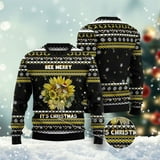 Bee Merry It’S Time Ugly Christmas Sweater, Christmas Sweater, Ugly ...