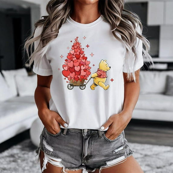 Bee Mine Wagon Full of Hearts Valentines Day Back Print Shirt Unisex ...