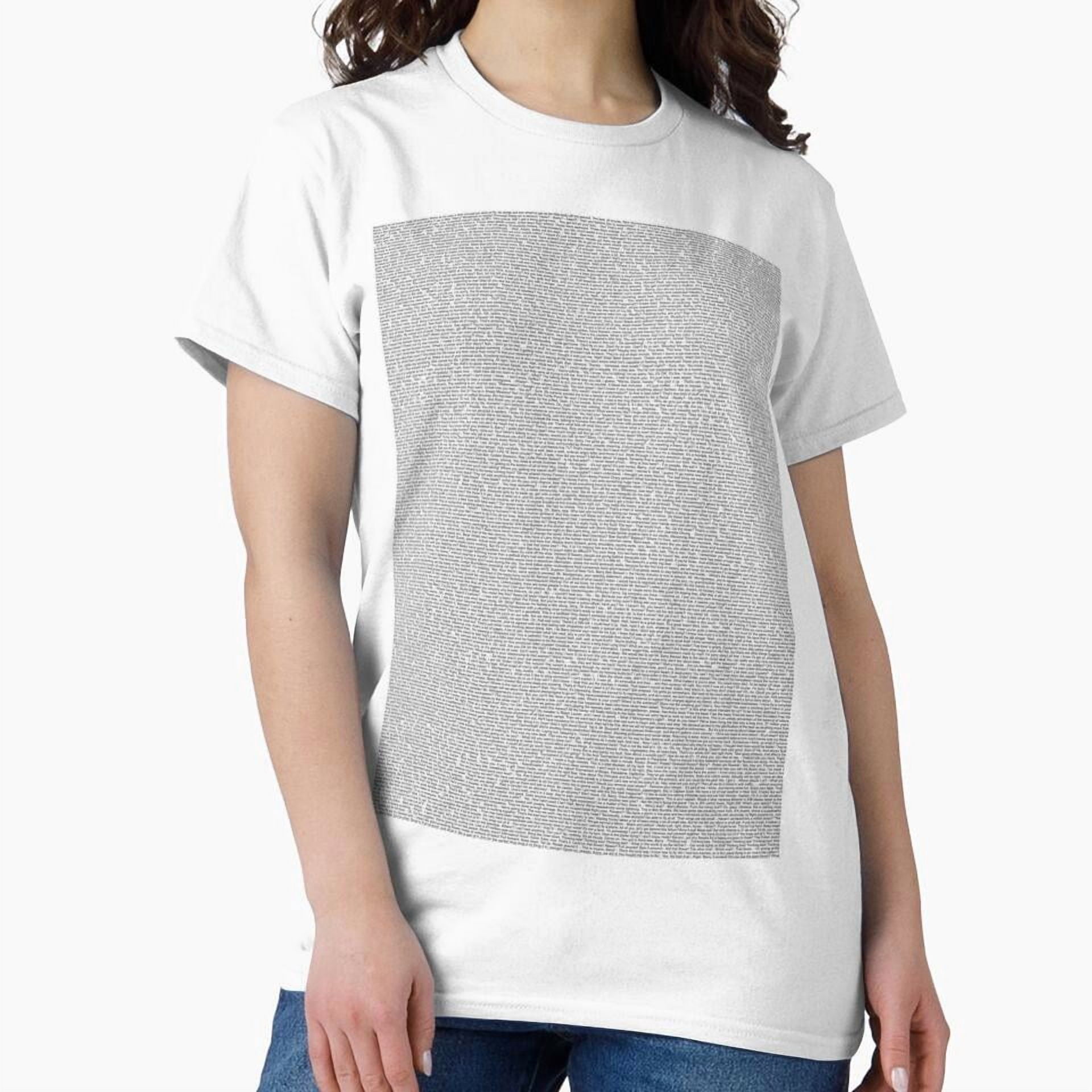 Bee Movie Script Entire Dialogue Text Novelty Insect Satire T-Shirt ...