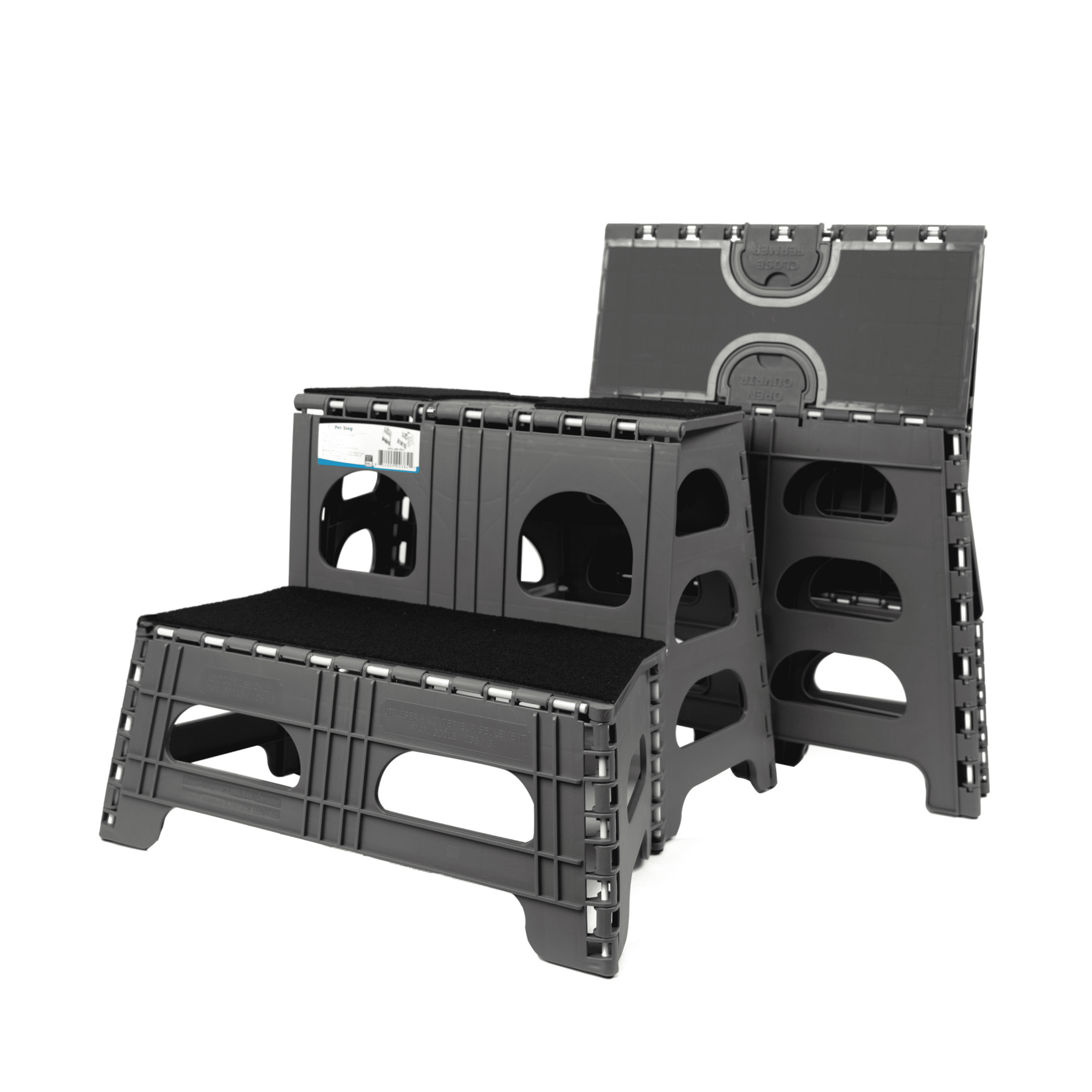 Bee Neat 2 Step Folding Dog Stairs & Ramp for Your Pet - Indoor Outdoor ...