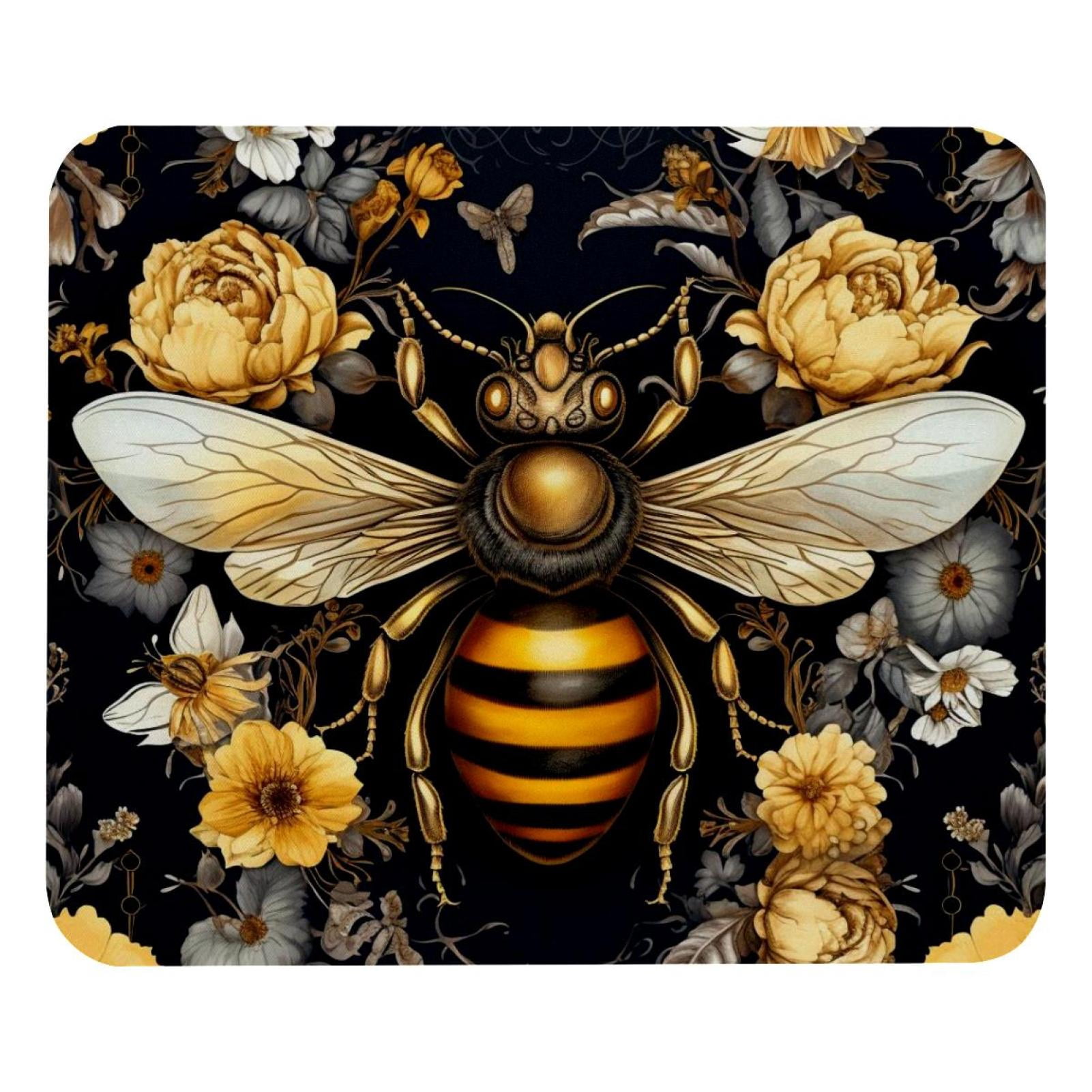Bee Non-Slip Rubber Bottom Printed Gaming Mouse Pad Mouse Mat - Square ...