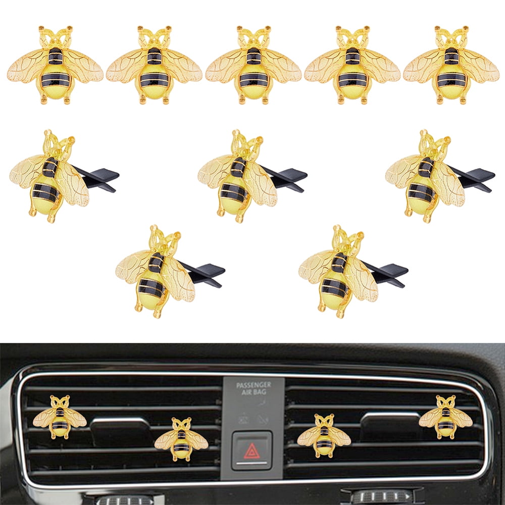 Bee Opaque Resin Car Air Vent Clips Cute Automotive Interior Trim with ...