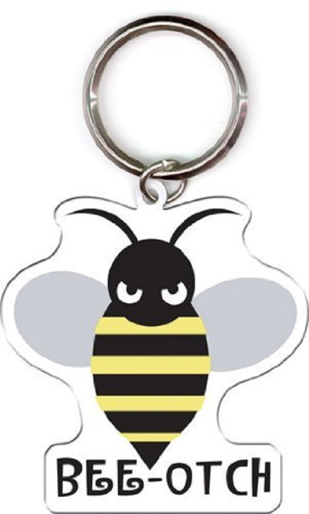 Evilkid - Bee-otch Bumblebee Double Sided Metal Keychain KEYCHAIN ...