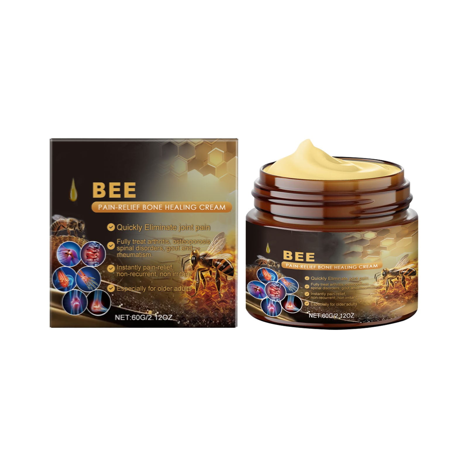 Bee Pain Cream, Bee Cream Joint Cream, Bee Ointment, Bee Cream Against ...