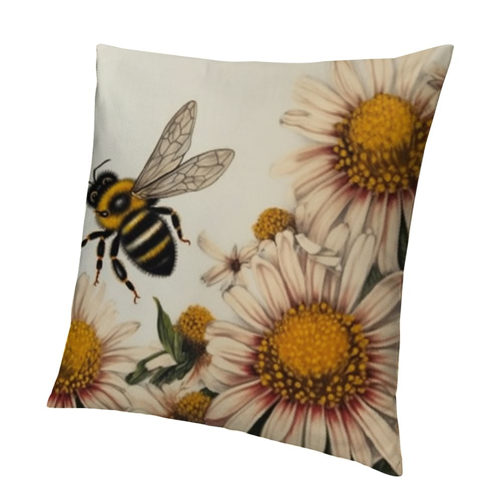 Bee Pillow Covers Cushion Covers Farmhouse Throw Pillows Case ...