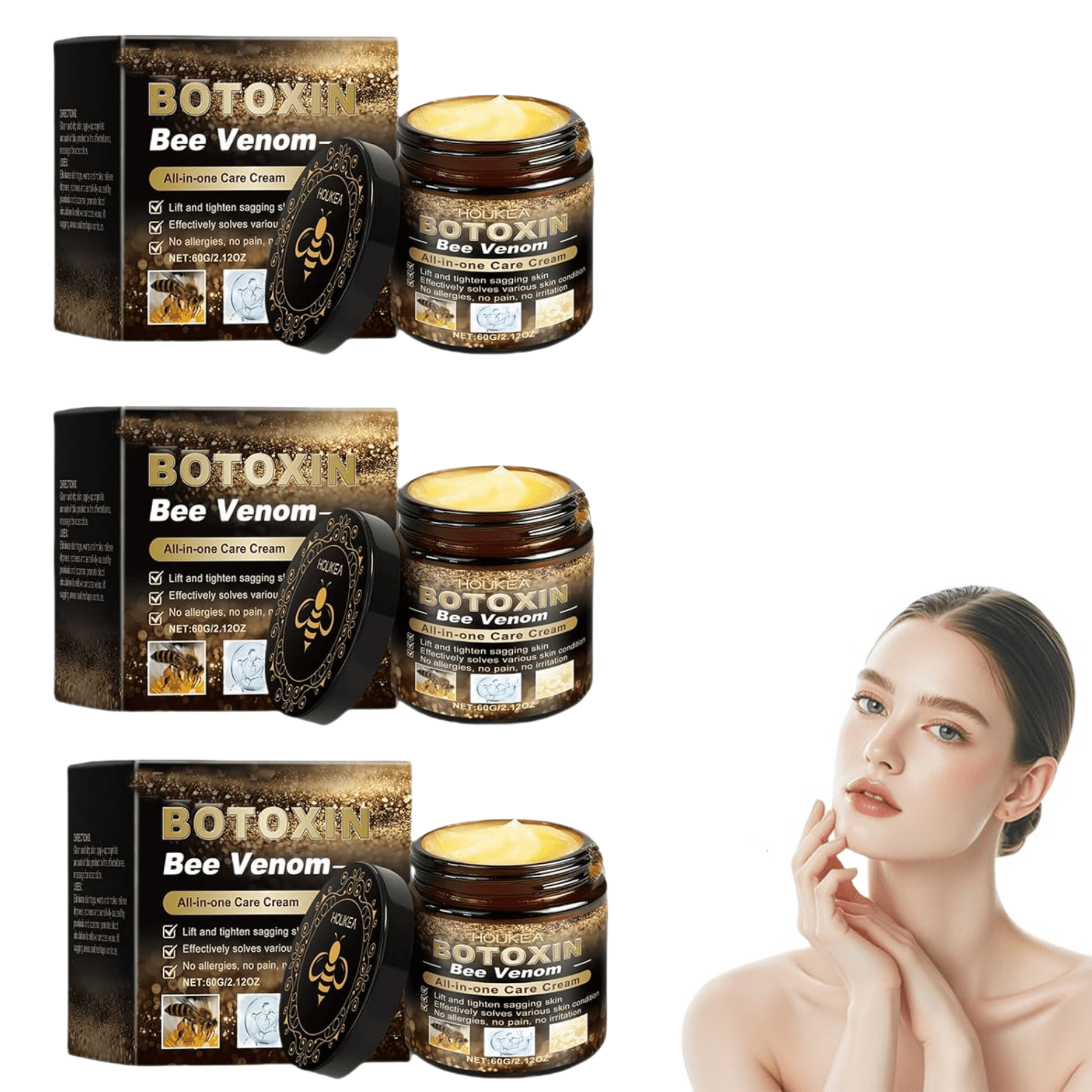 Bee Poison Facial Care Cream Mild, Hydrating, Brightening, Delicate ...