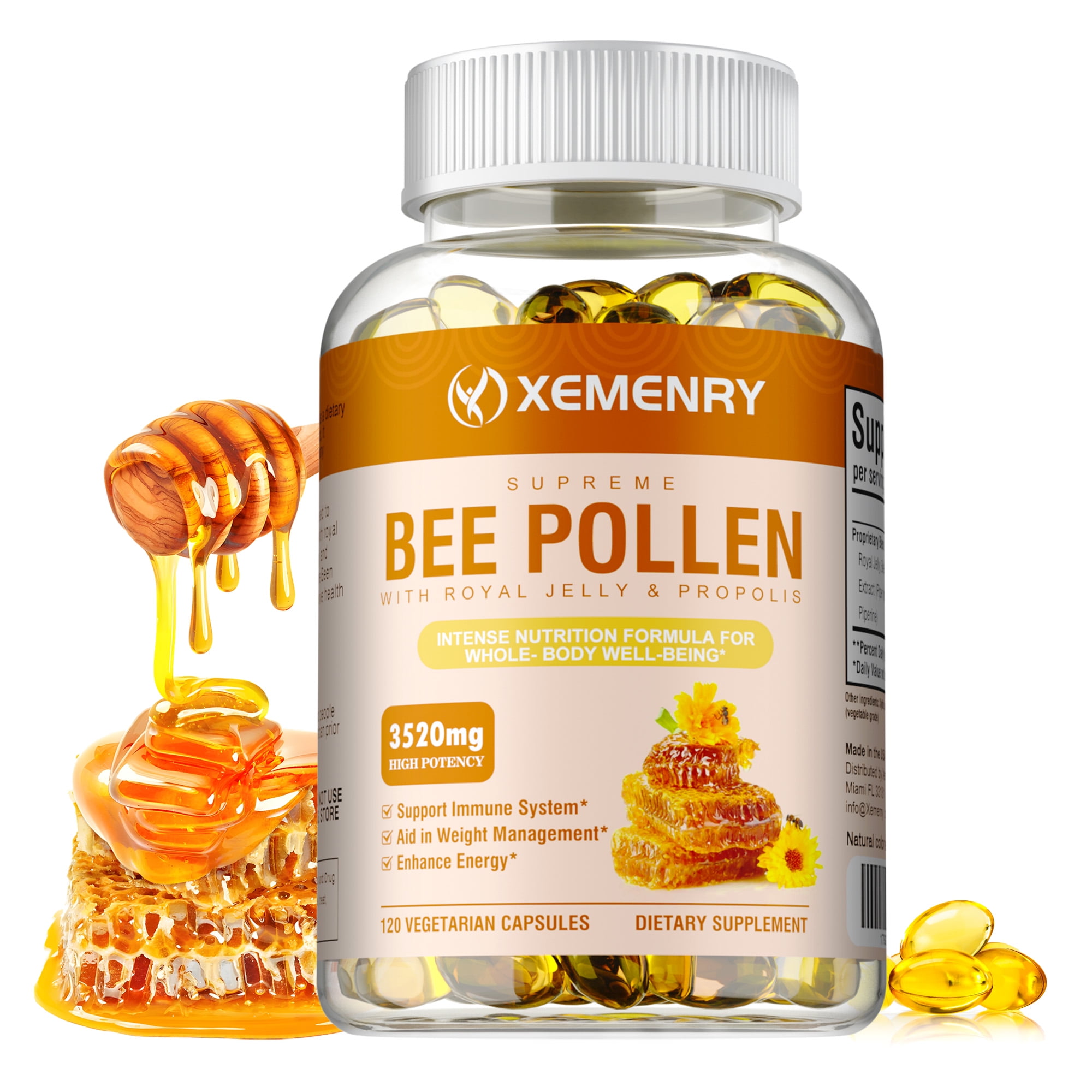 Bee Pollen - Skin Health, Antioxidant - Royal Jelly,Propolis,Black ...