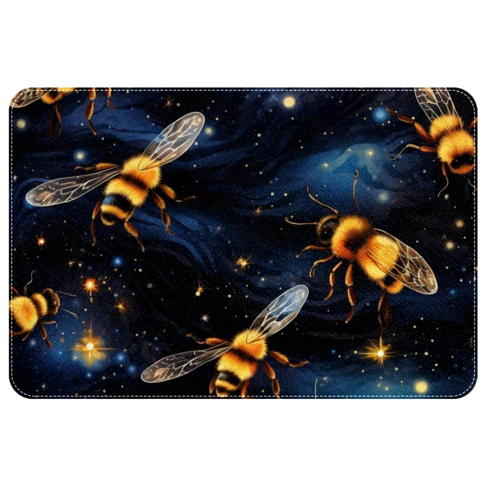 Bee Polyester Non-Slip Indoor Mat Door Rugs Game Mat - Machine Washable ...